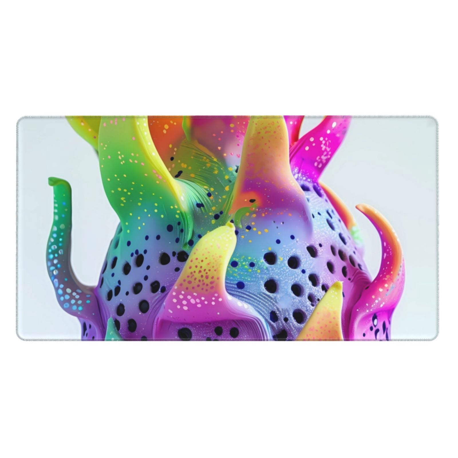 Qekee Colorful Glitter Dagon Fruit Print Desk Pad Protector,Mouse Pad ...
