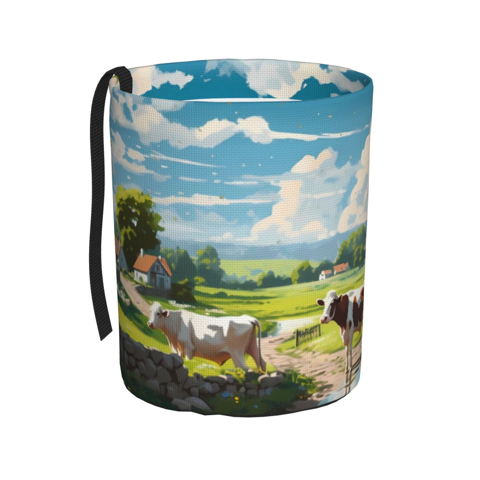 Qekee Countryside Farm Cow Print Automotive Waterproof Portable ...