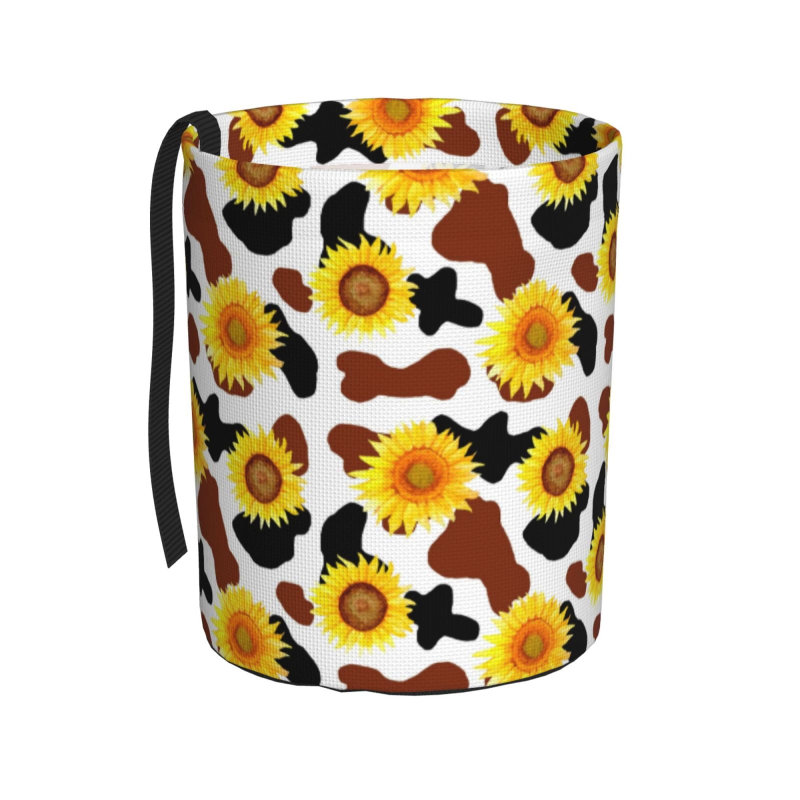 Qekee Cow Print Sunflower Print Automotive Waterproof Portable ...