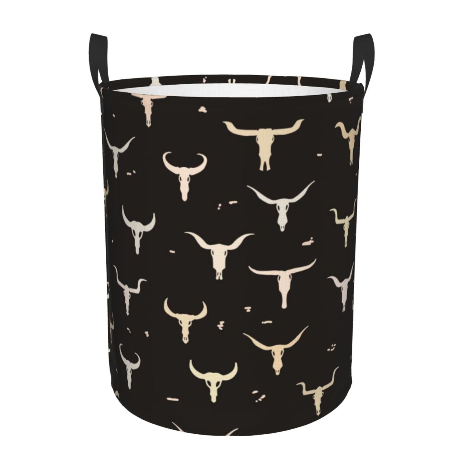 Qekee Cow Skulls print Laundry Hamper Basket, Hamper Basket for Blanket ...