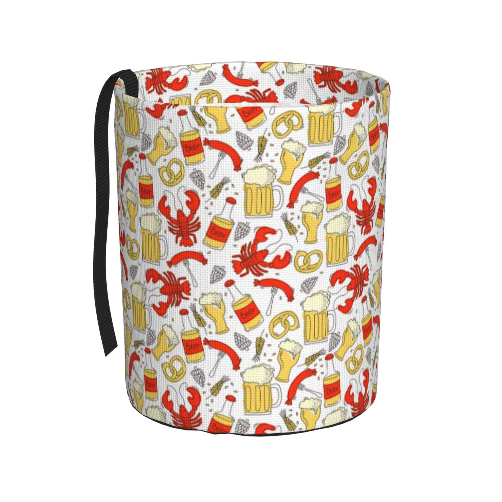 Qekee Crabs And Beer Print Automotive Waterproof Portable Collapsible ...