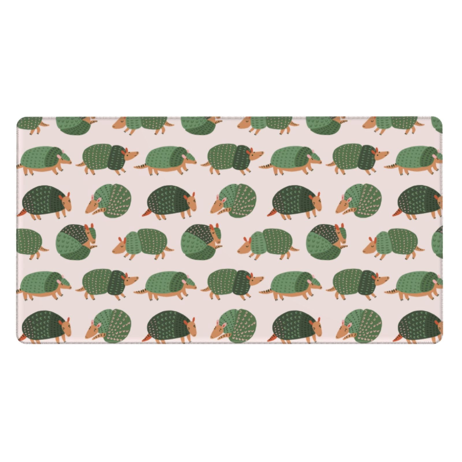 Qekee Cute Armadillo Print Desk Pad Protector,Mouse Pad,Office Desk Mat ...