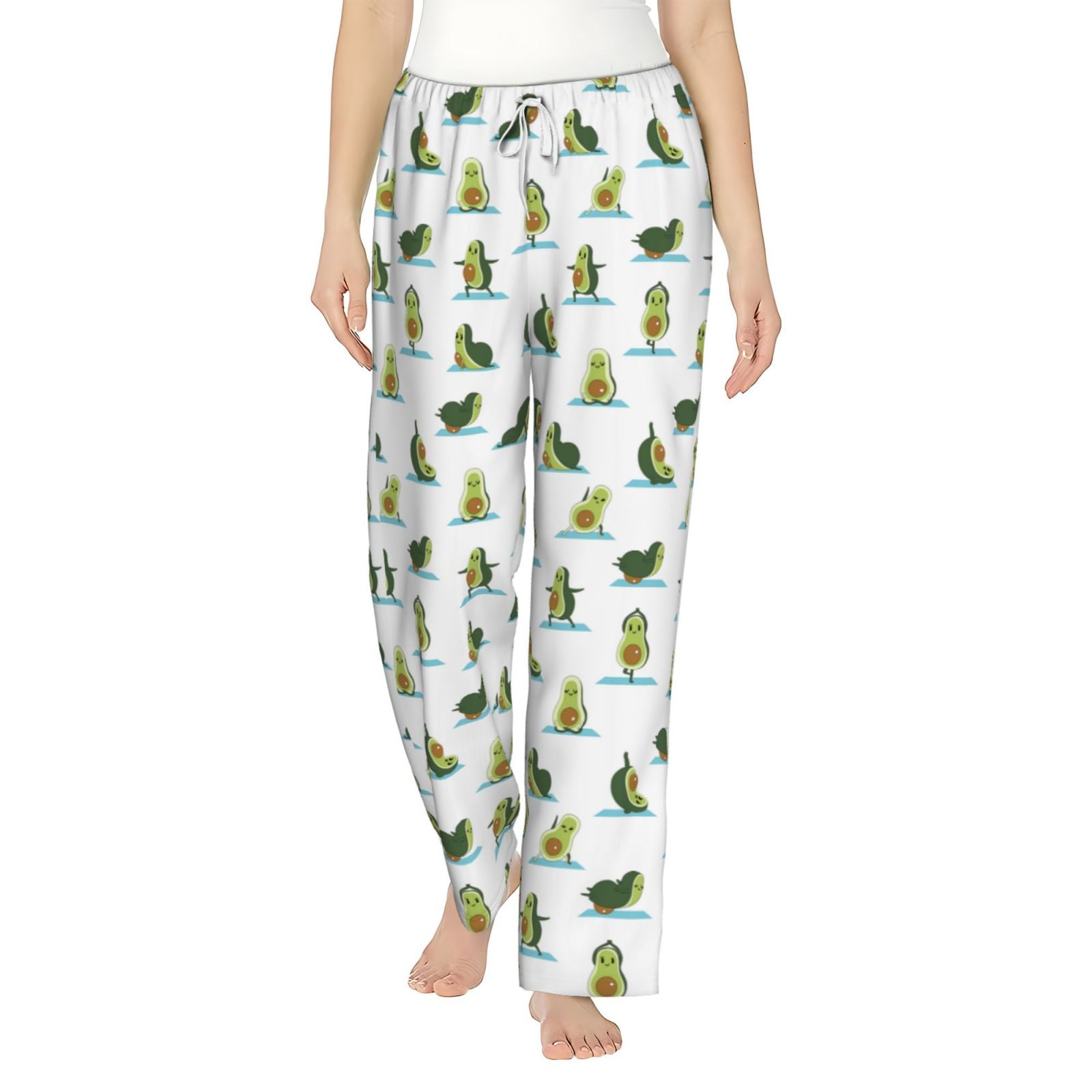 Qekee Cute Avocado Yoga print Women Pajama Pants - Walmart.com