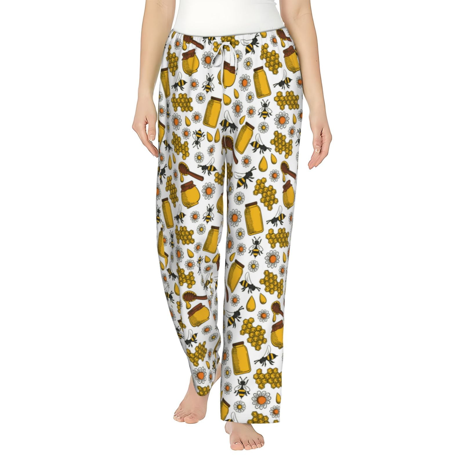Qekee Cute Bee print Women Pajama Pants - Walmart.com