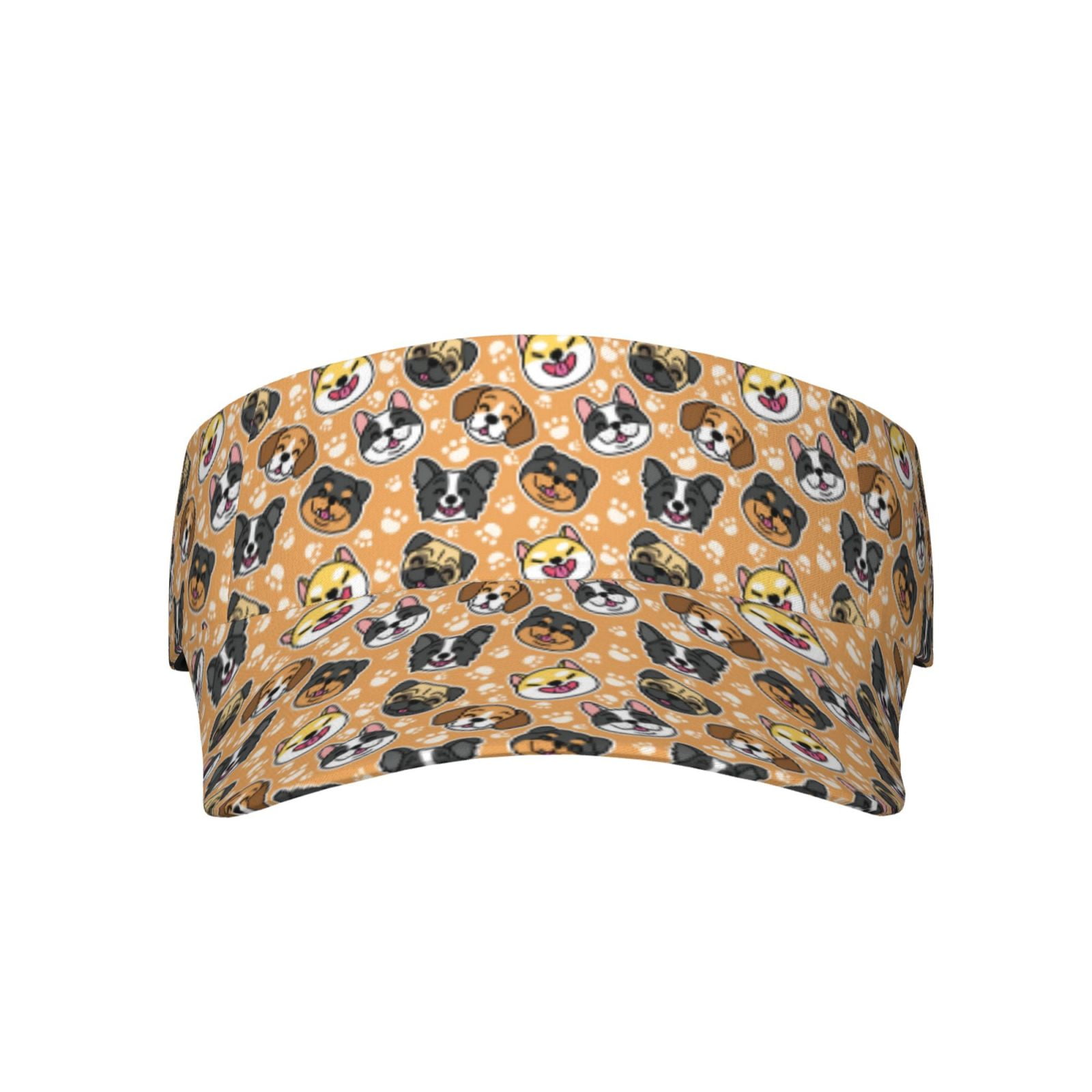 Qekee Cute Dogs Head Adult Sun Protection Cap, Sun Hat, Golf Hat ...