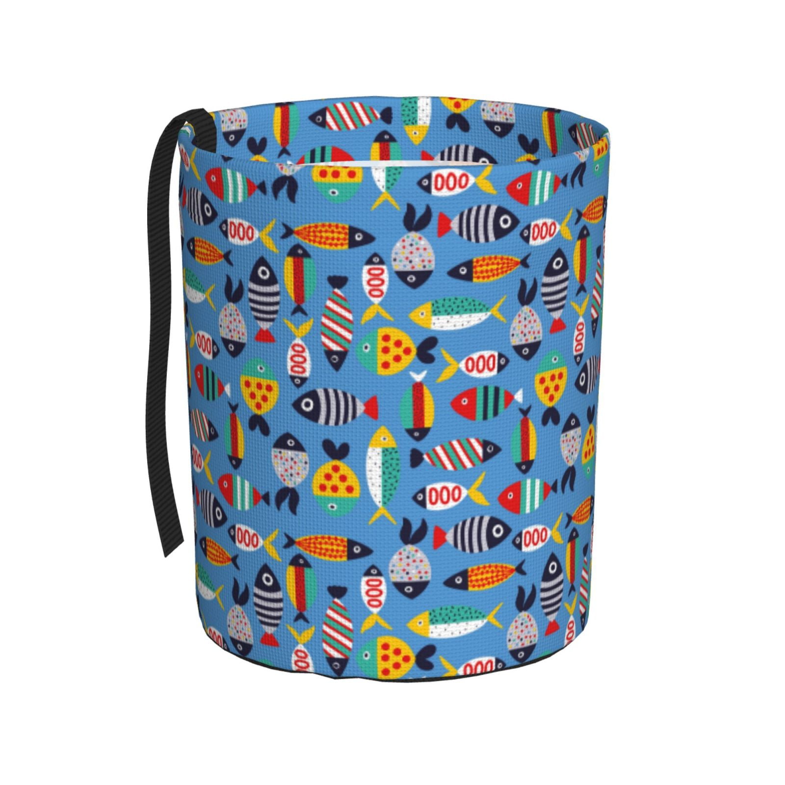 Qekee Cute Flat Fish Print Automotive Waterproof Portable Collapsible ...