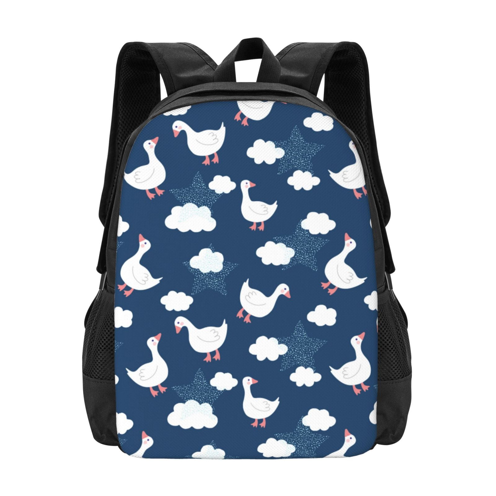 Qekee Cute Goose On Blue Sky for Travel Laptop Backpack for womem and ...