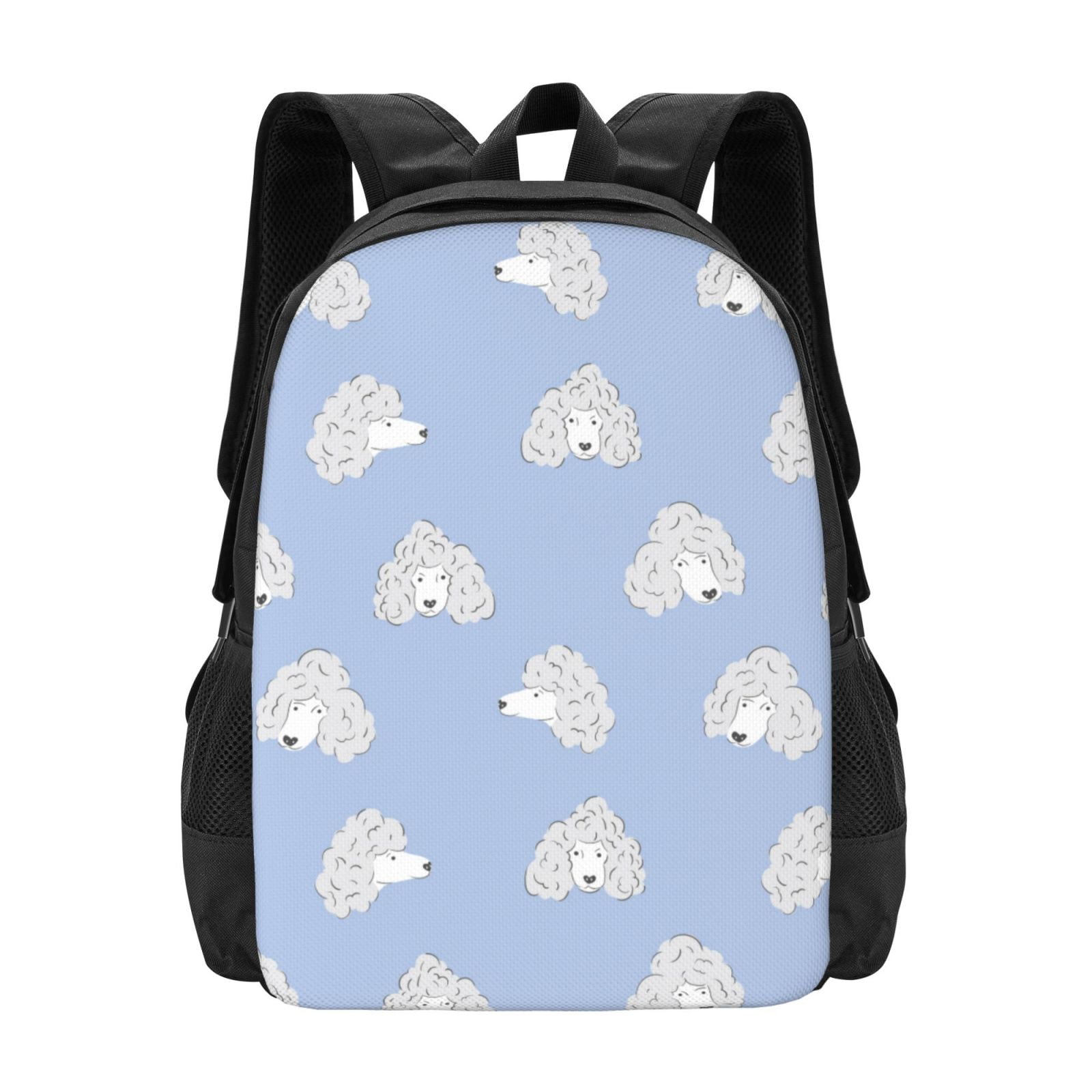 Qekee Cute Poodle Dog for Travel Laptop Backpack for womem and men ...