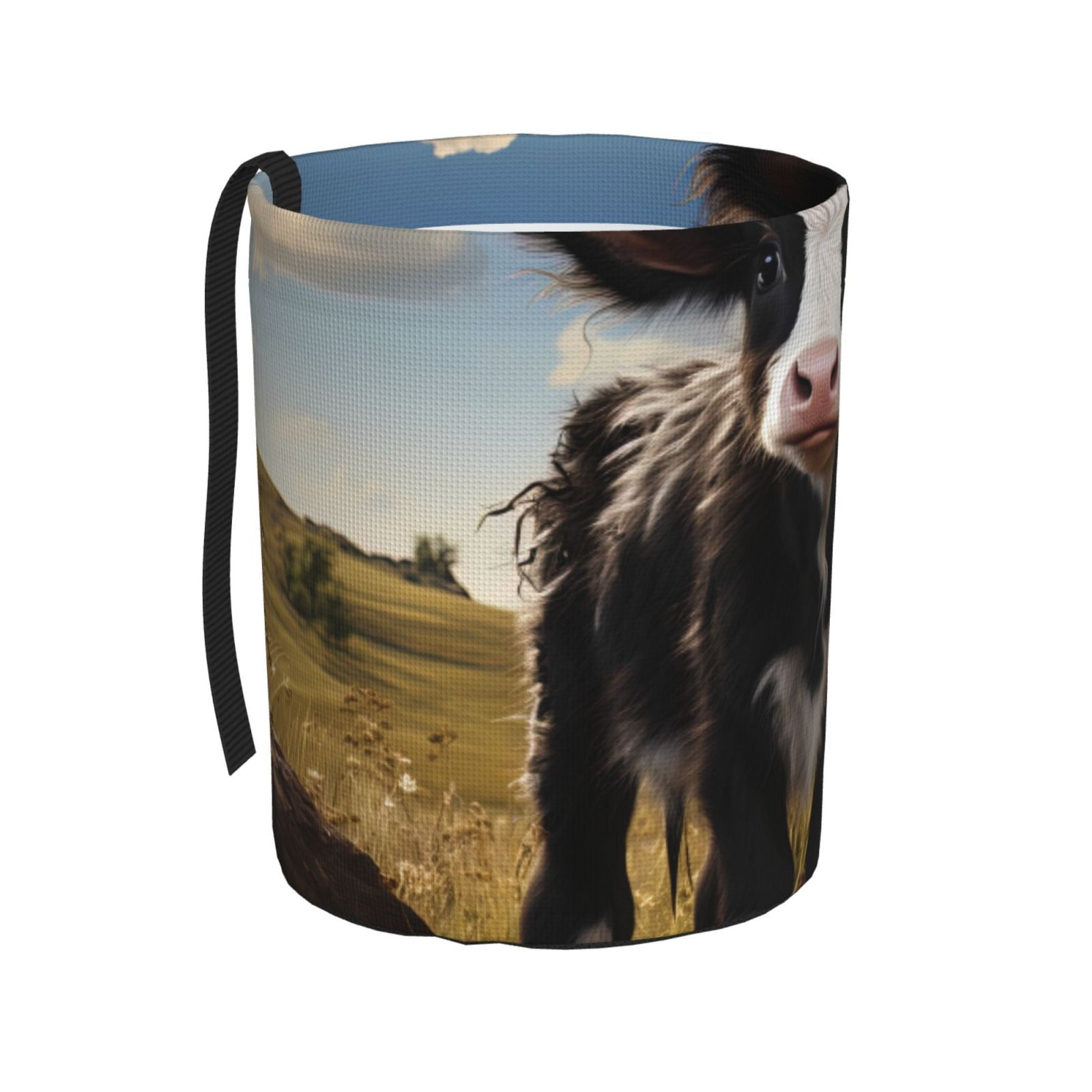 Qekee Cute Prairie Cow Print Automotive Waterproof Portable Collapsible ...