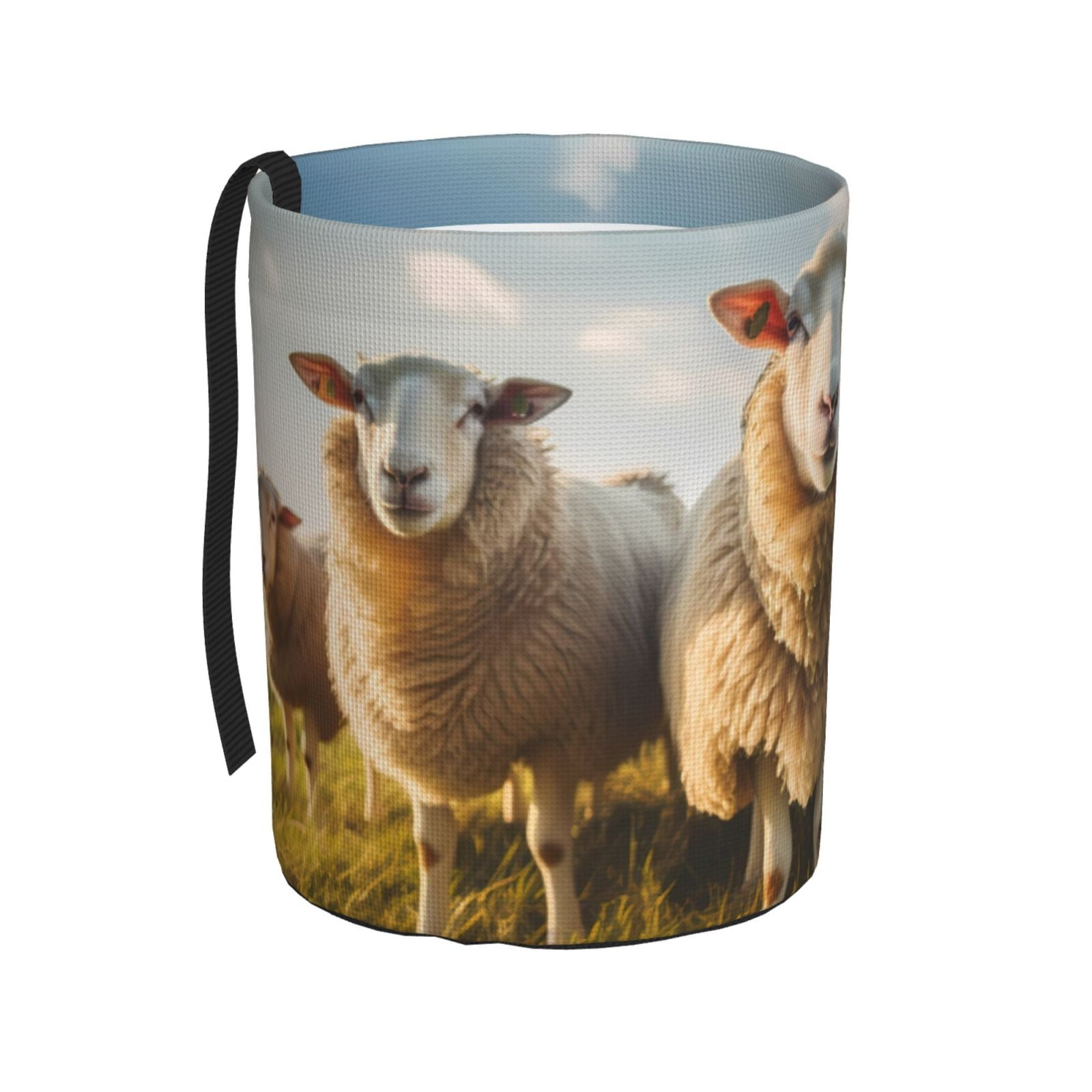 Qekee Cute Prairie Sheep Herd Print Automotive Waterproof Portable ...