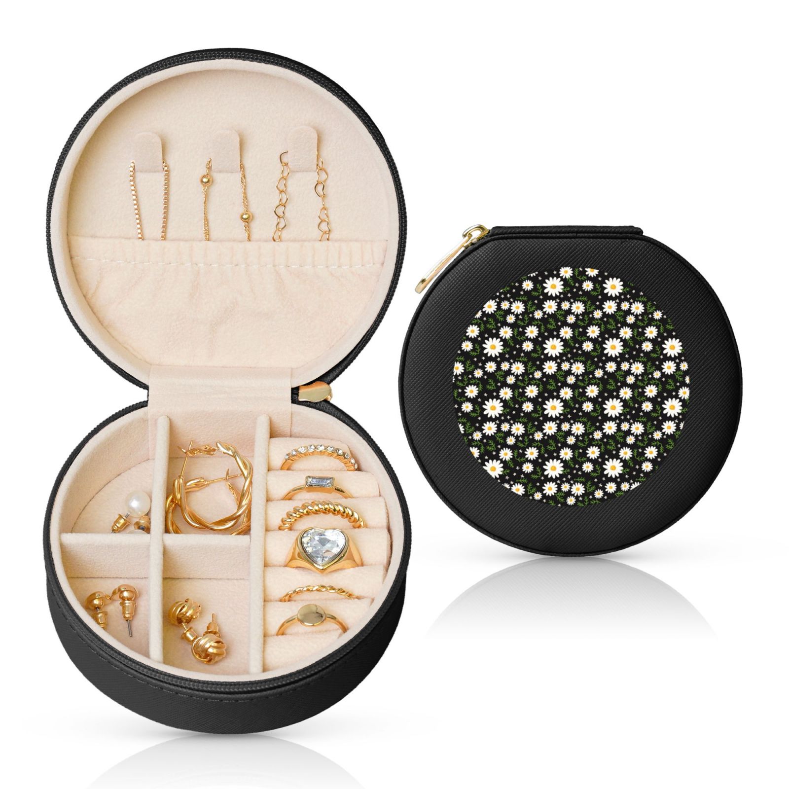 Qekee Daisy for Travel Jewelry Box for Women And Girls,Jewelry ...