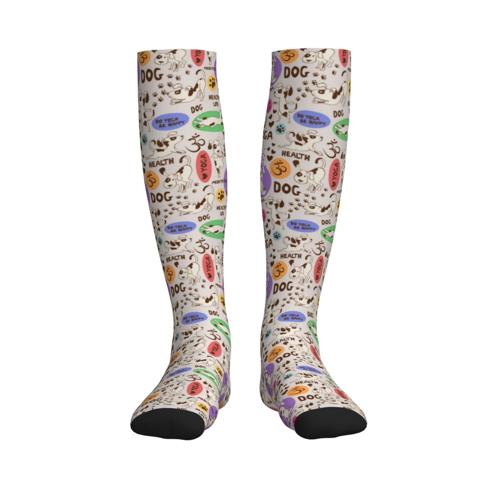 Qekee Dog Doing Yoga Compression Socks the ultimate choice for both ...