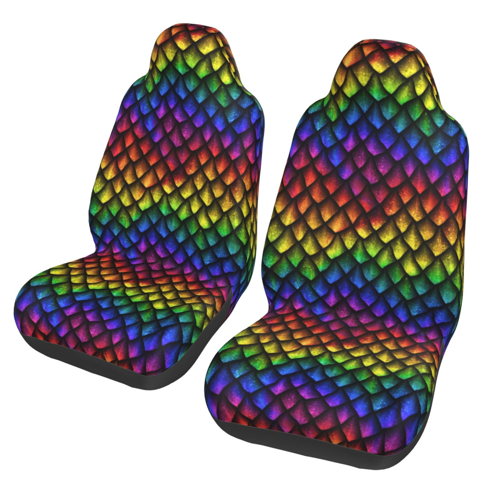 Qekee Dragon Scales for Car Seat Cover for Cars - Soft & Breathable ...