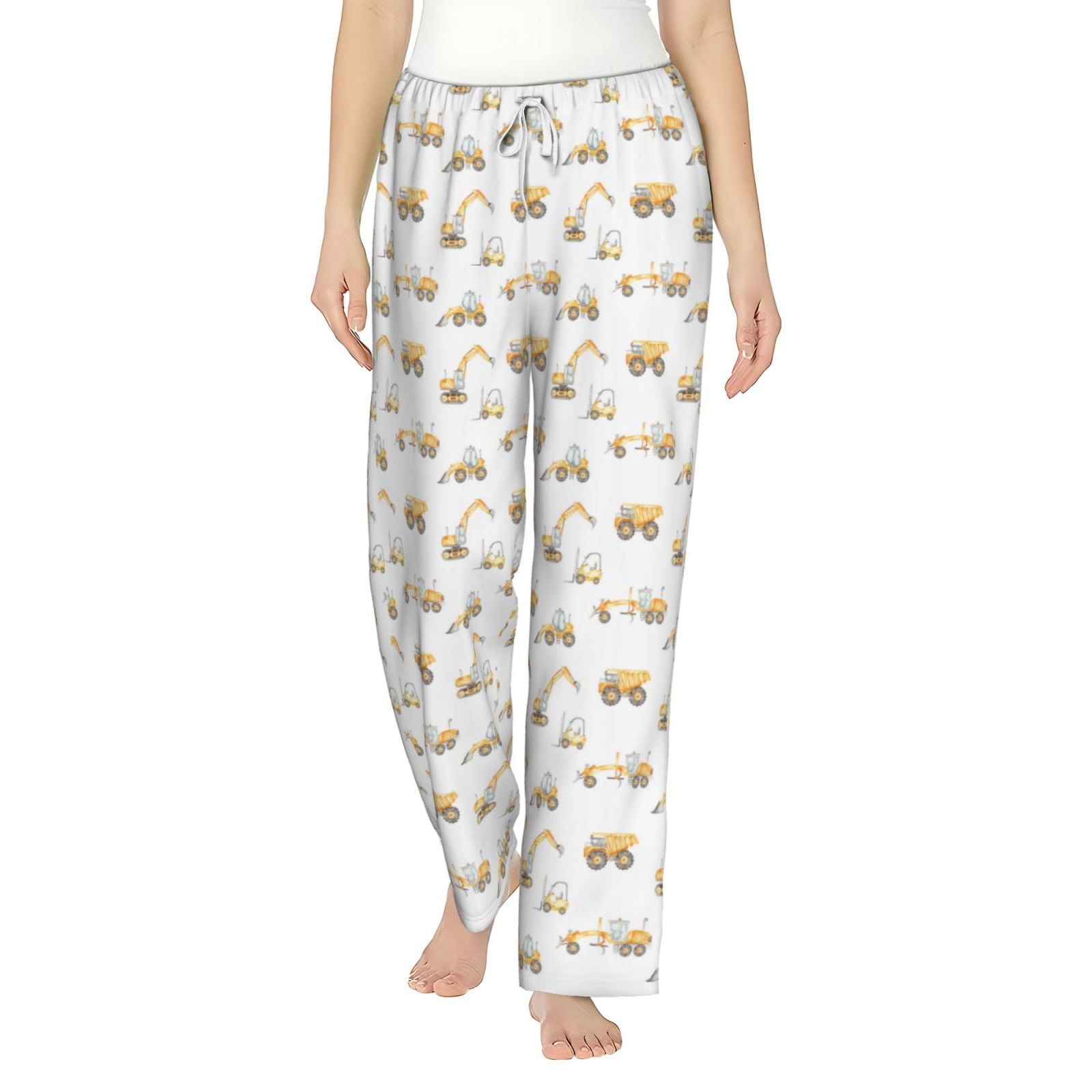 Qekee Dump Truck print Women Pajama Pants - Walmart.com