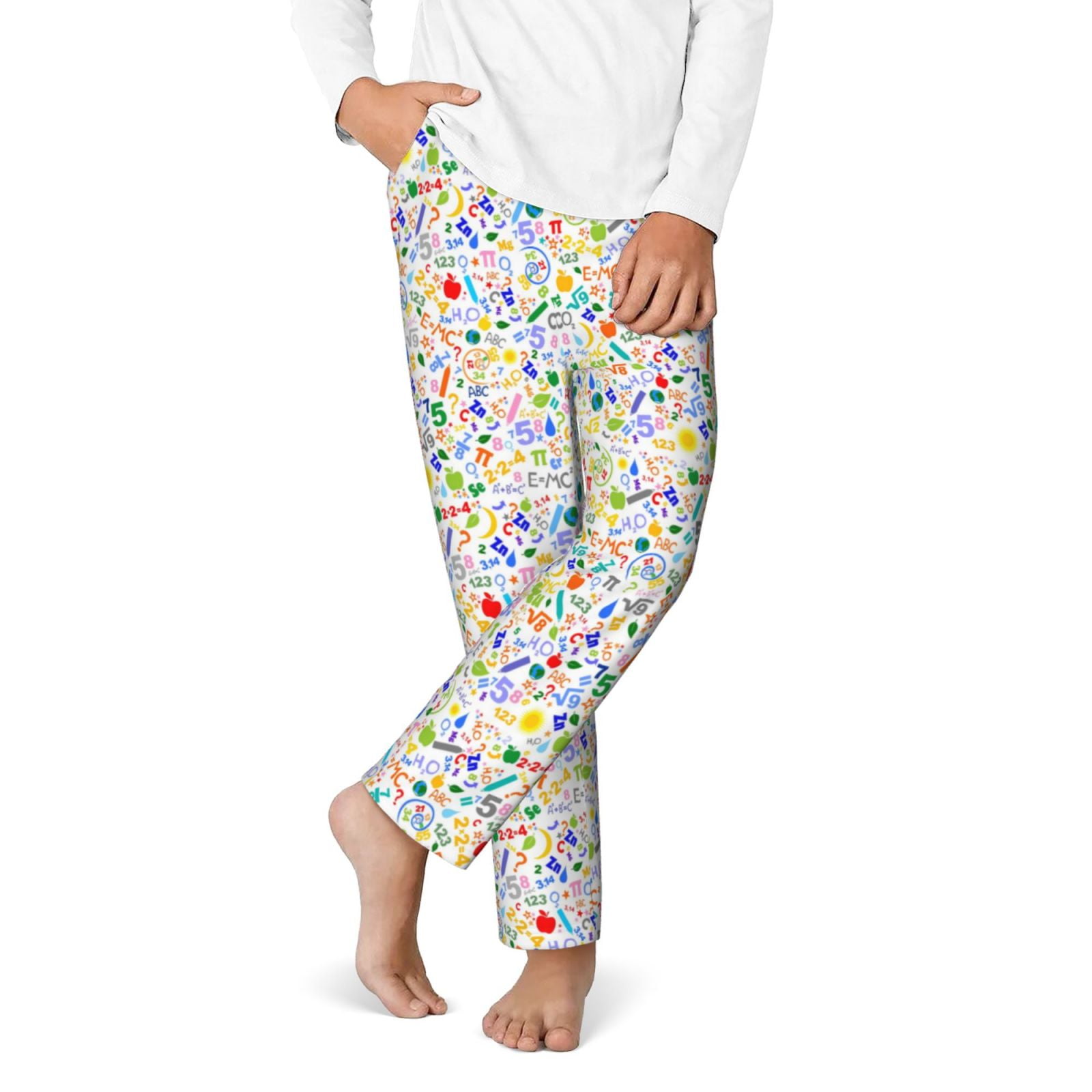 Qekee Education And Science Print Kids Pajama Pants, Teenagers' Bottom ...