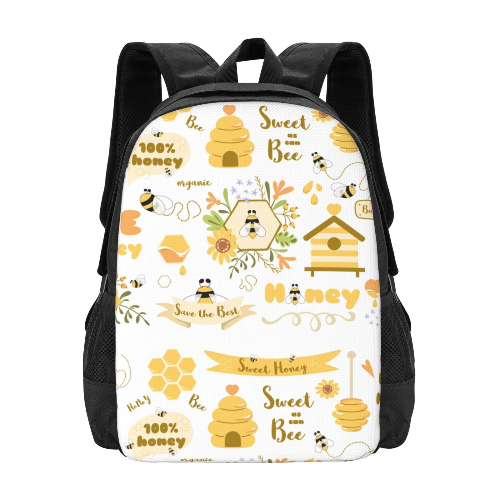 Qekee Farm Bee Cute Honey for Travel Laptop Backpack for womem and men ...