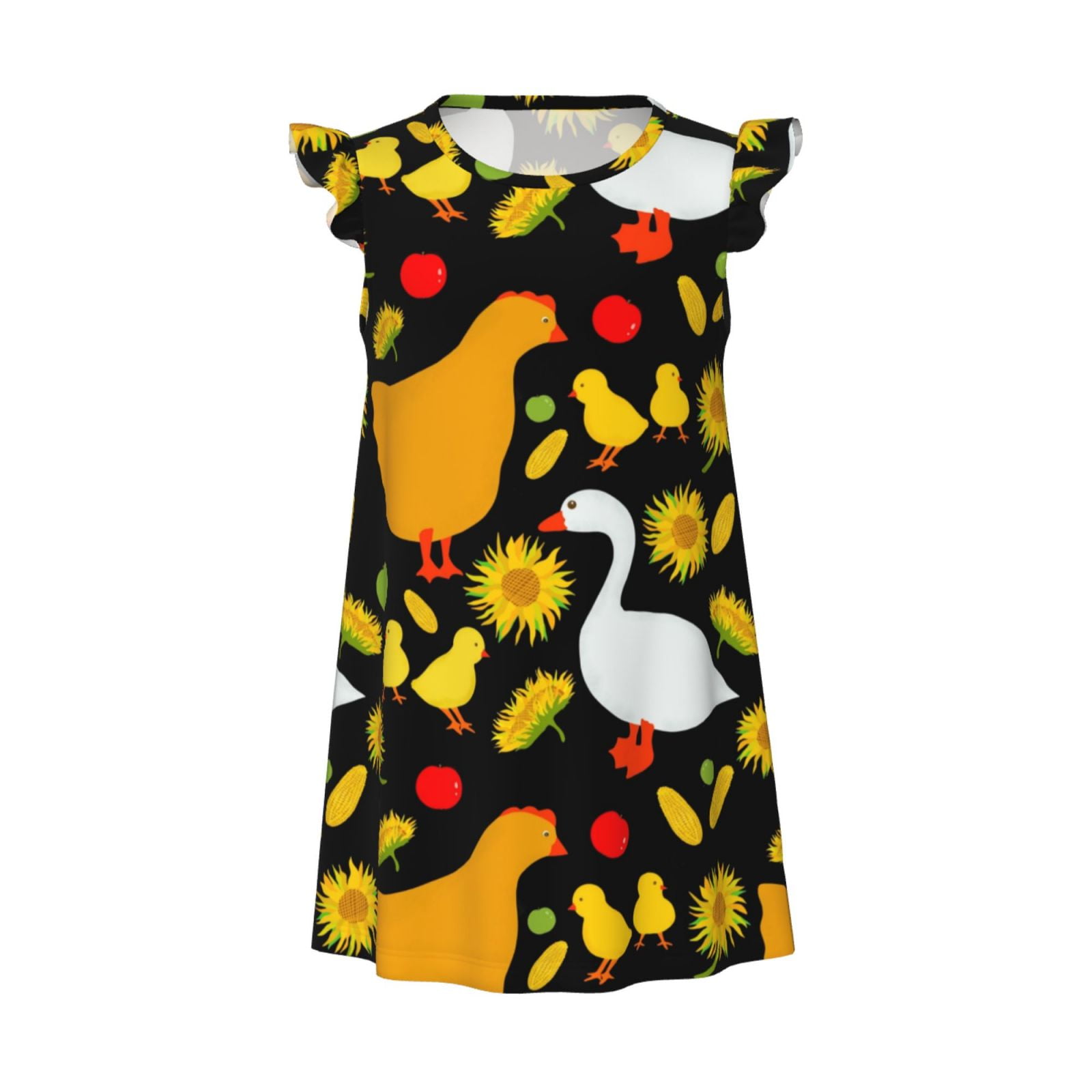 Qekee Farm Goose for Girls Nightgowns, Princess Pajama Dresses for ...