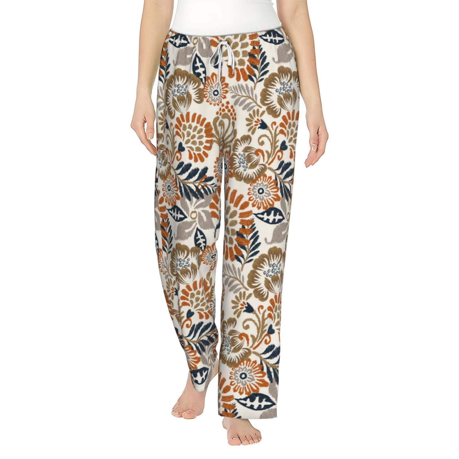 Qekee Floral Paisley print Women Pajama Pants - Walmart.com
