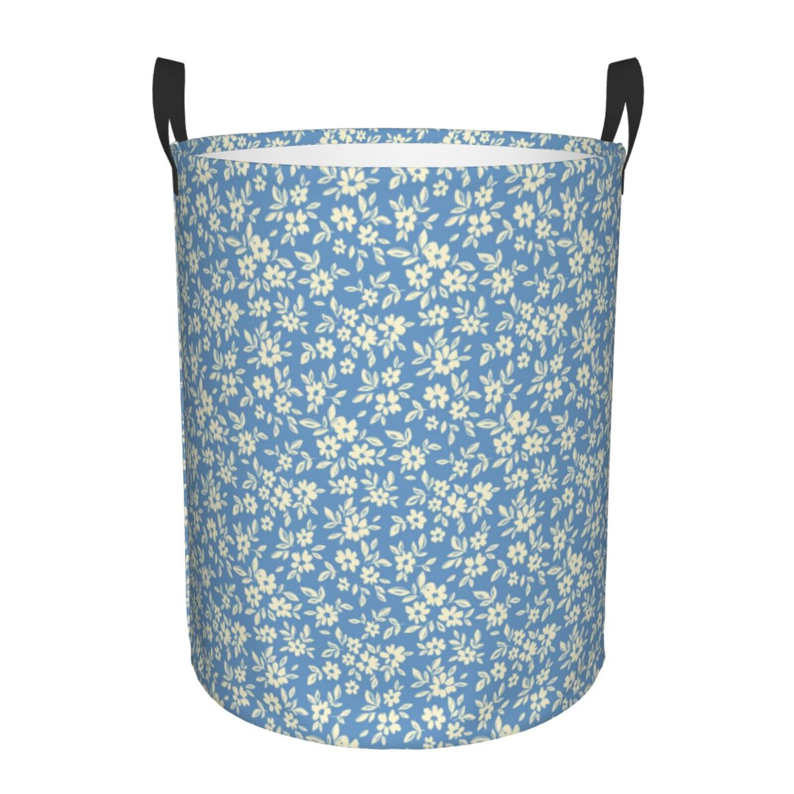 Qekee Floral Retro Style print Laundry Hamper Basket, Hamper Basket for ...