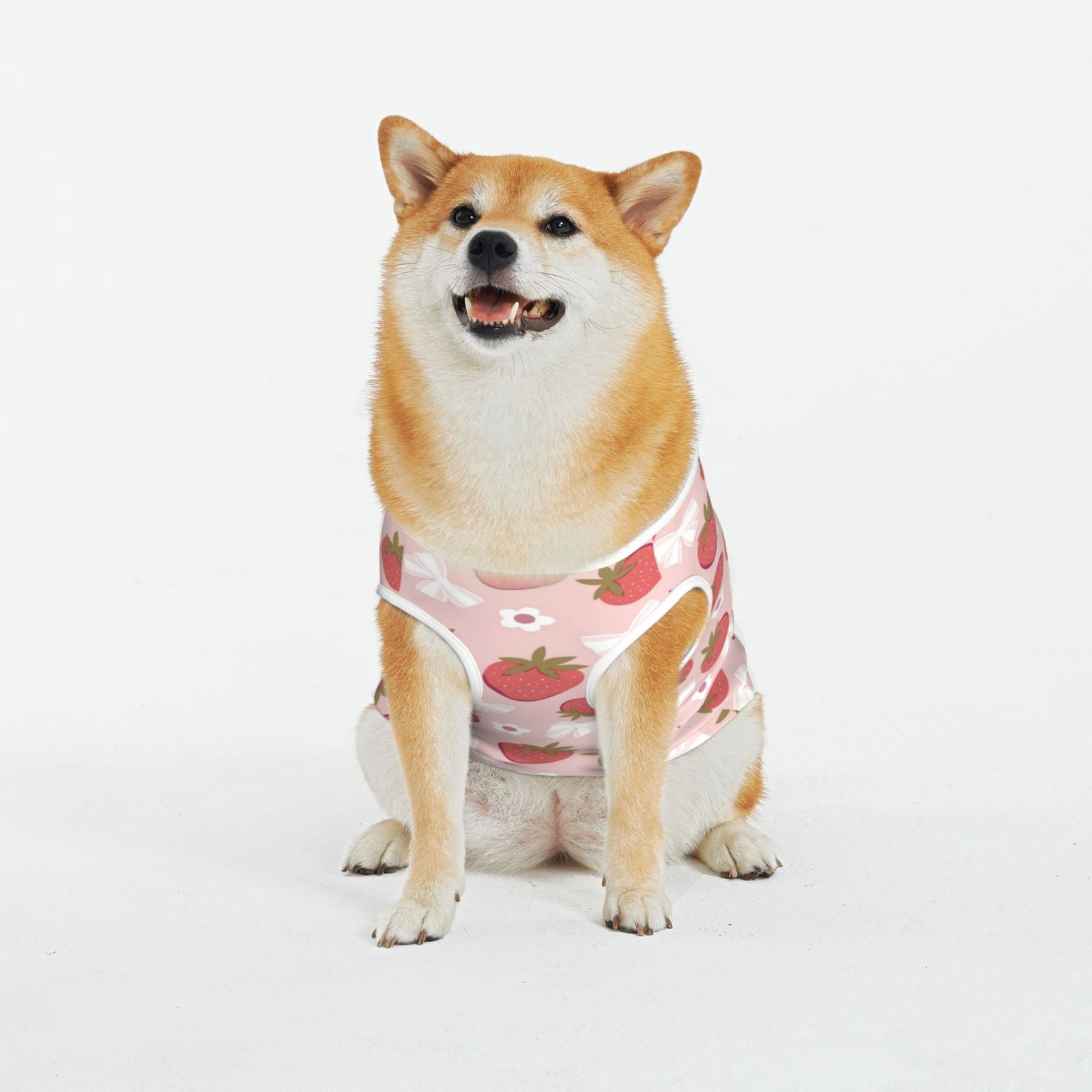 Qekee Floral Strawberr for Personality-Packed Canine Attire: Soft ...