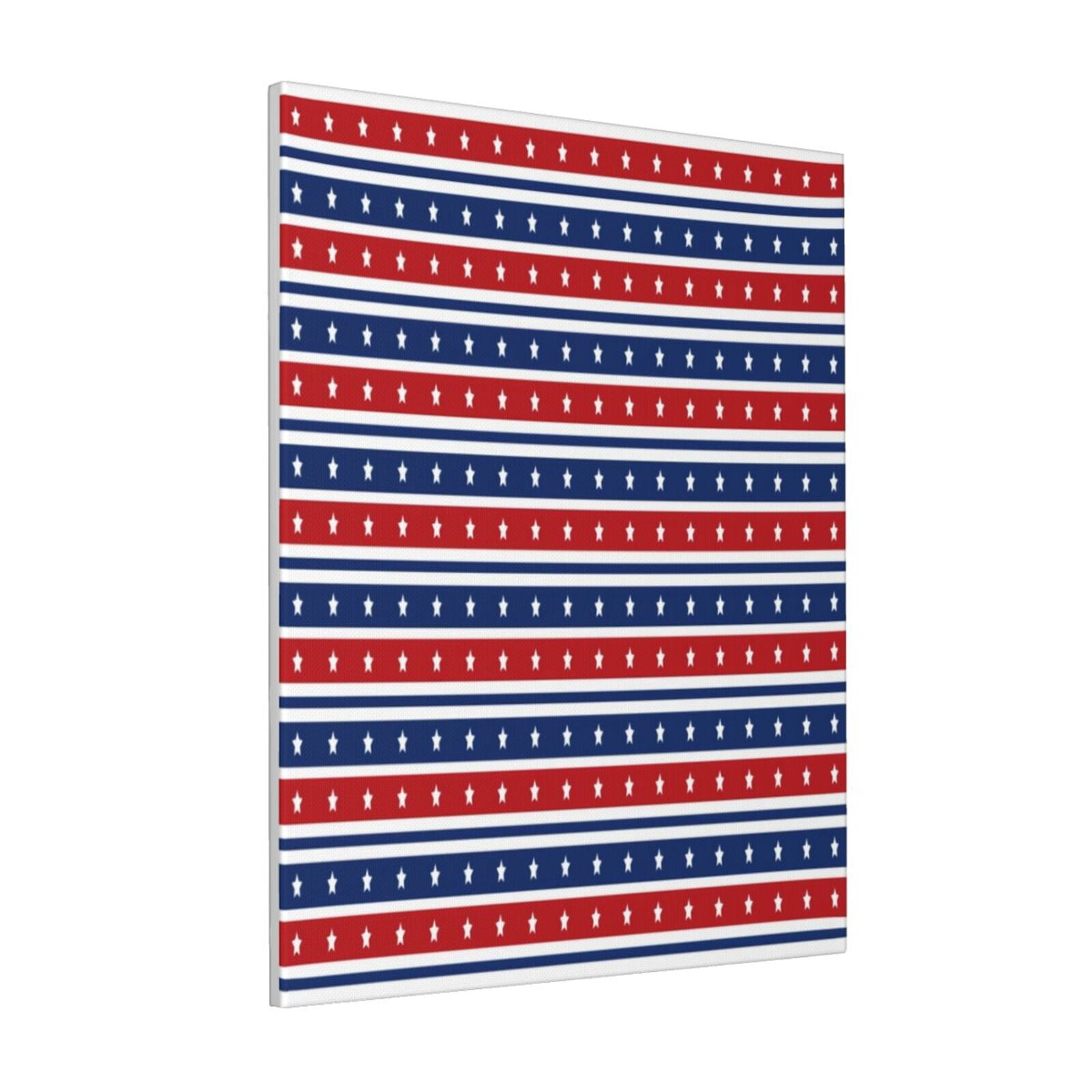 Qekee Fourth Of July Print Canvas Decorative Picture,Wall Art Picture ...