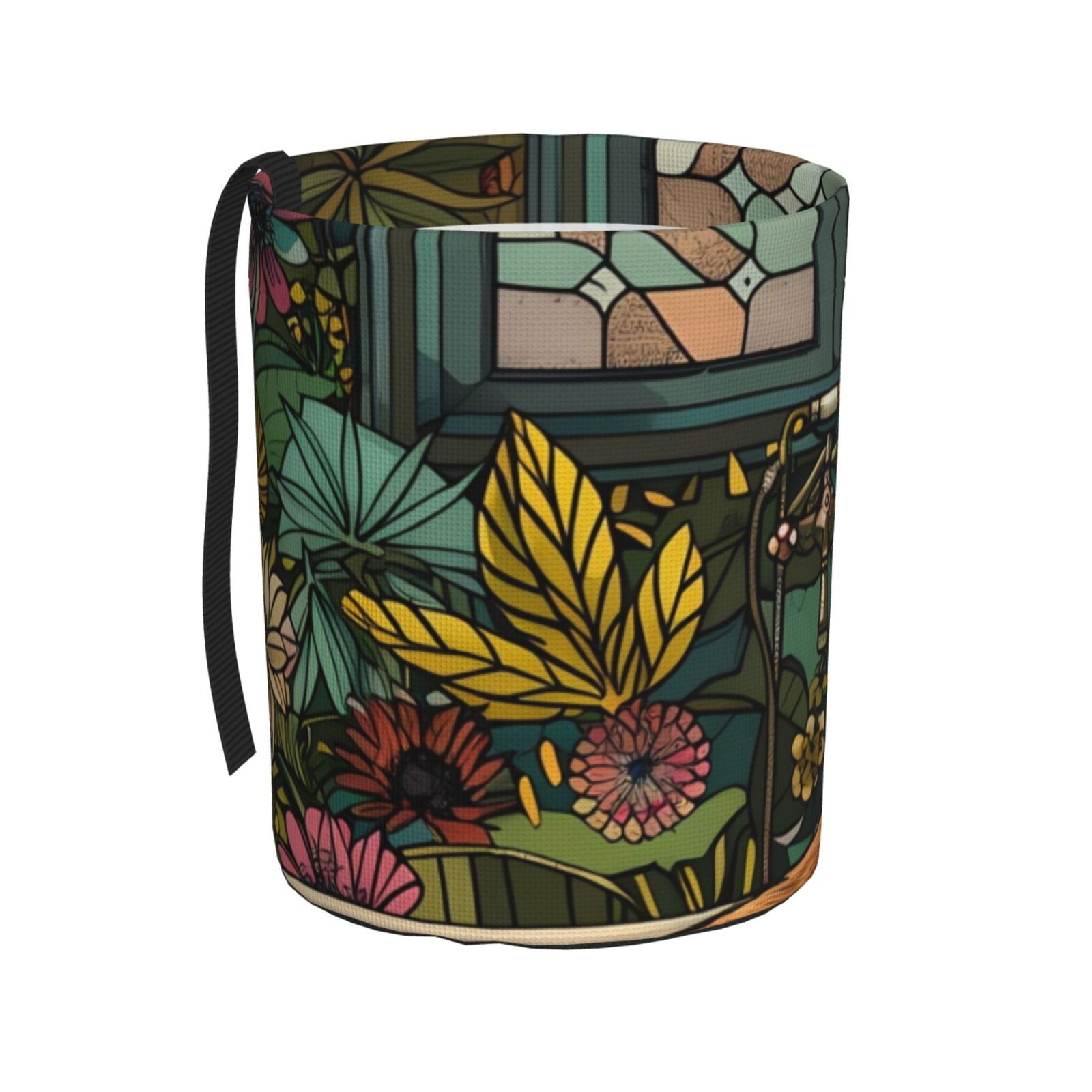 Qekee Fox Bathtub Floral Art Print Automotive Waterproof Portable ...