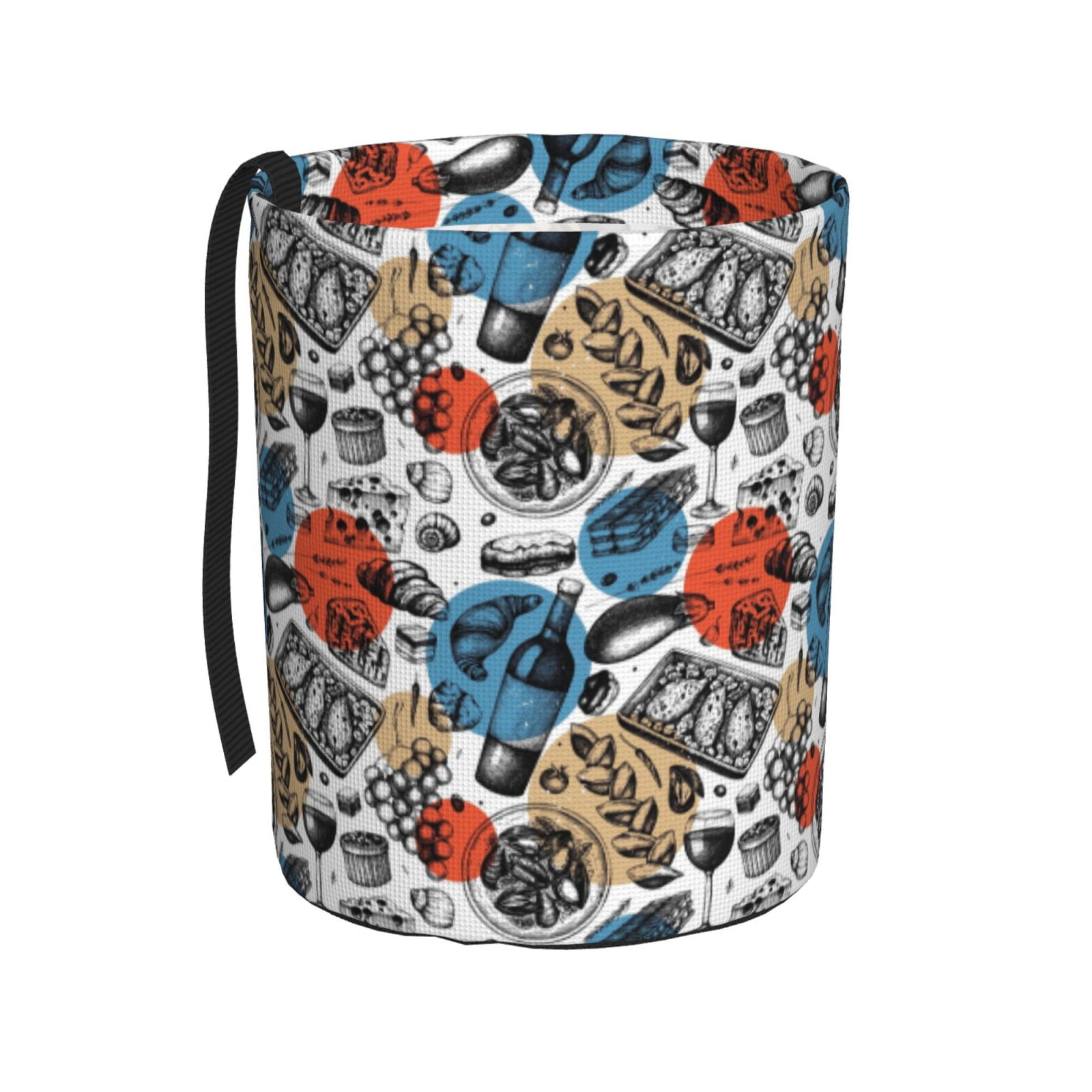 Qekee French Food Print Automotive Waterproof Portable Collapsible ...