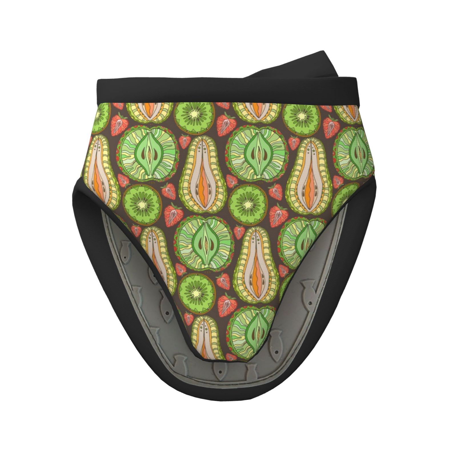 Qekee Fruits 1 Print Non-Slip Mini Oven Mitt,Silicone Oven Mitts Heat ...