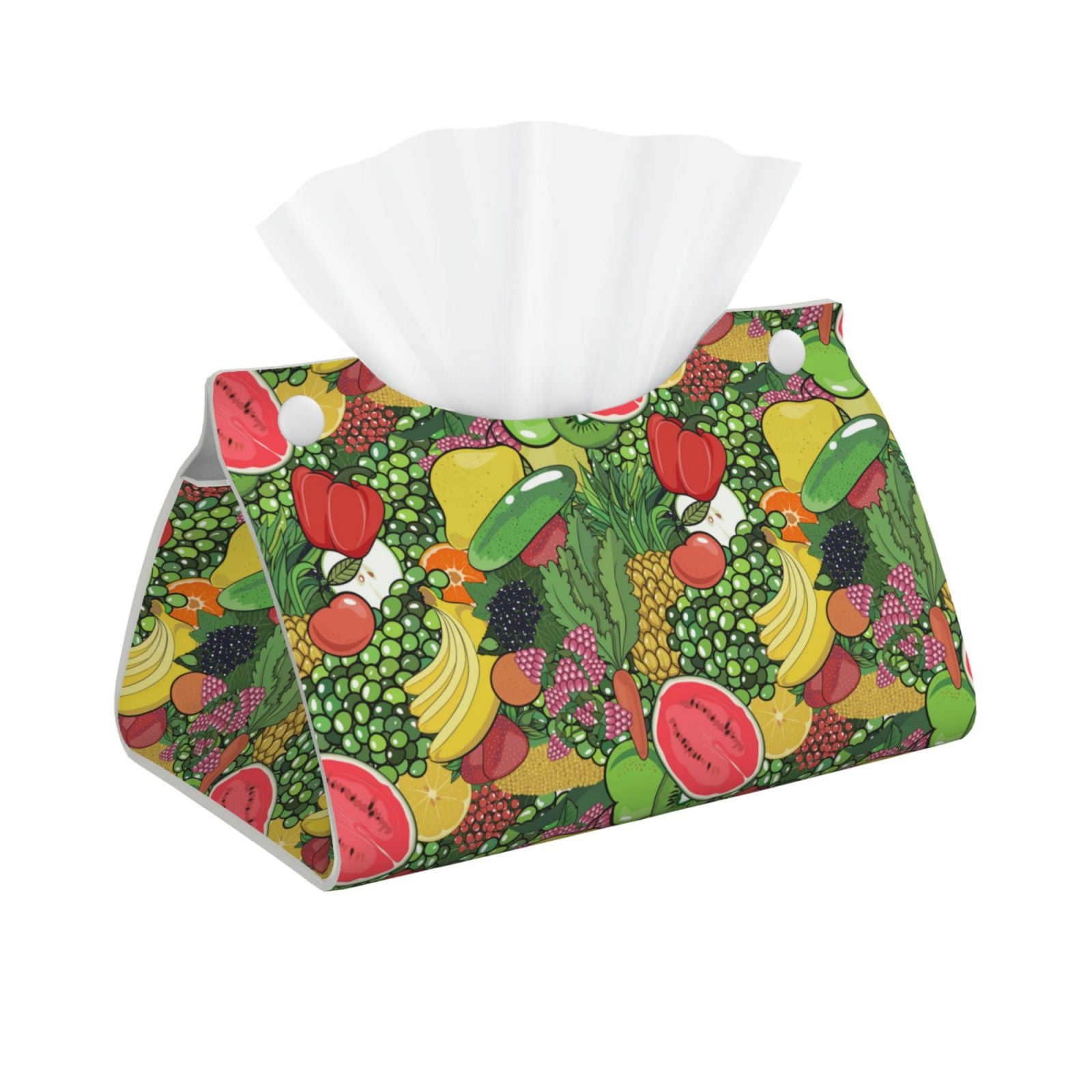 Qekee Fruits Vegetables And Berries Long Tissue Box Cover, Tissue ...