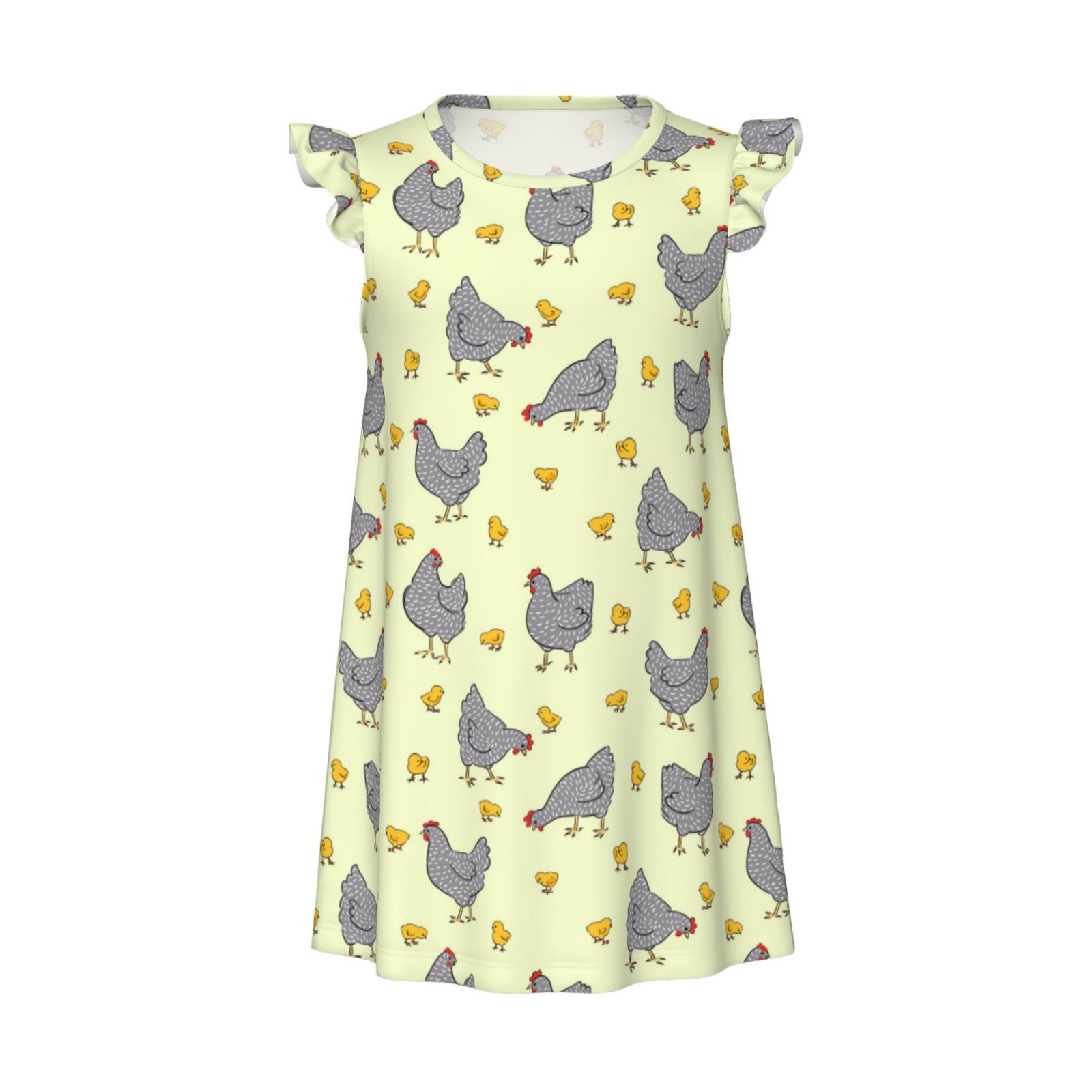 Qekee Funny Chicken for Girls Nightgowns, Princess Pajama Dresses for ...