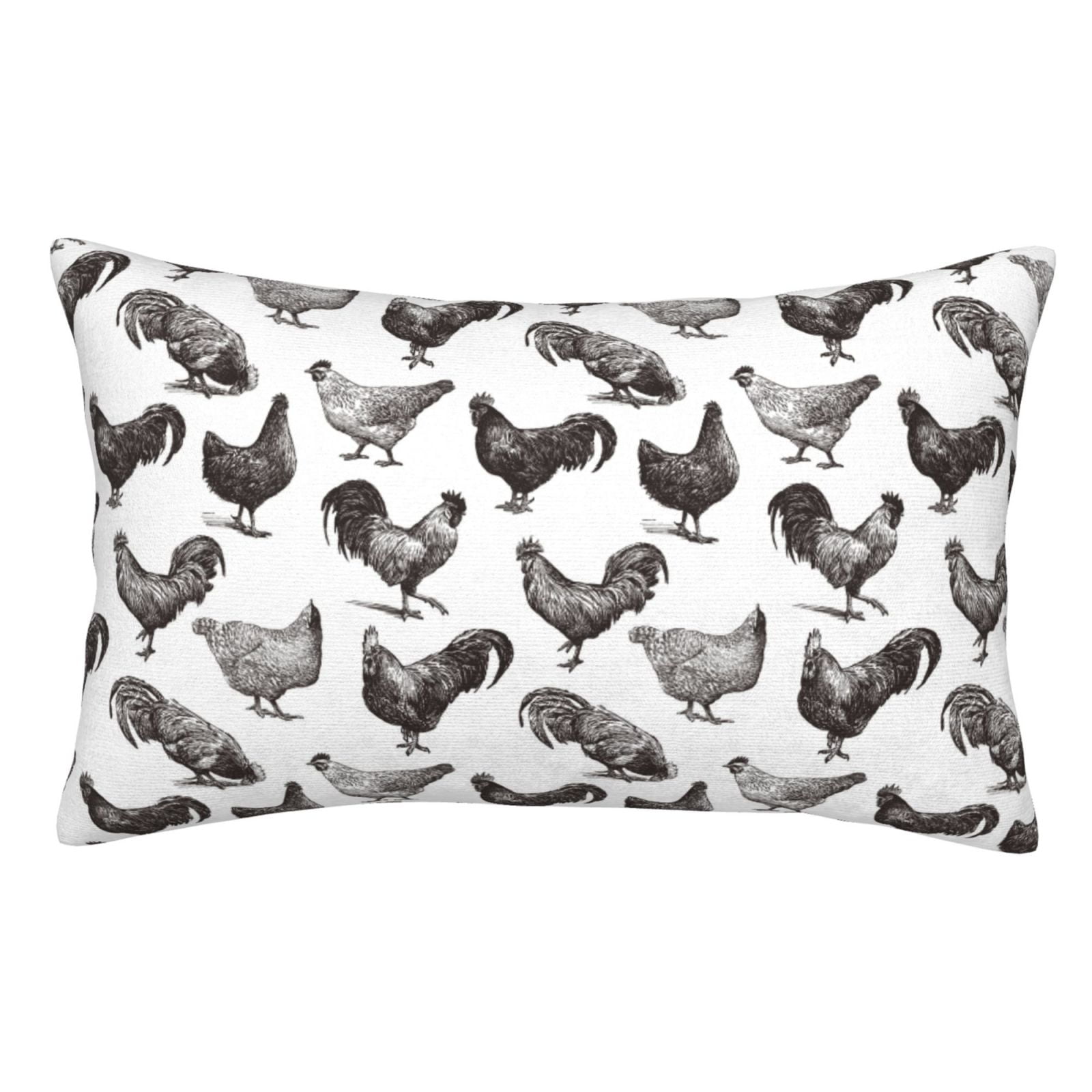 Qekee Funny Chicken for Pillow Cases, Pillowcases for Sleepers, Soft ...