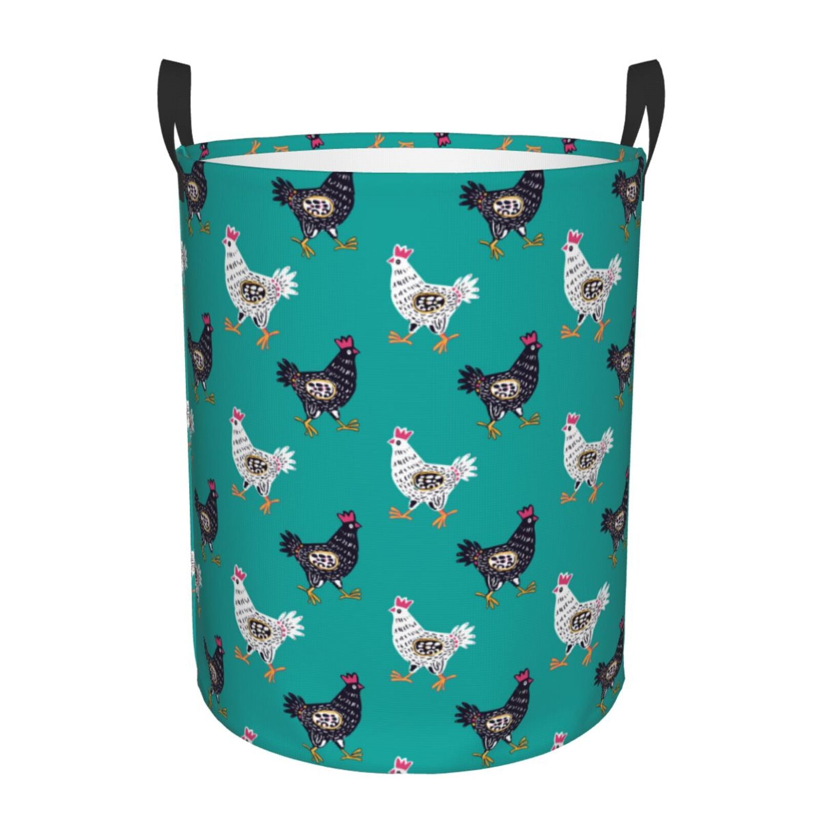 Qekee Funny Chicken print Laundry Hamper Basket, Hamper Basket for ...