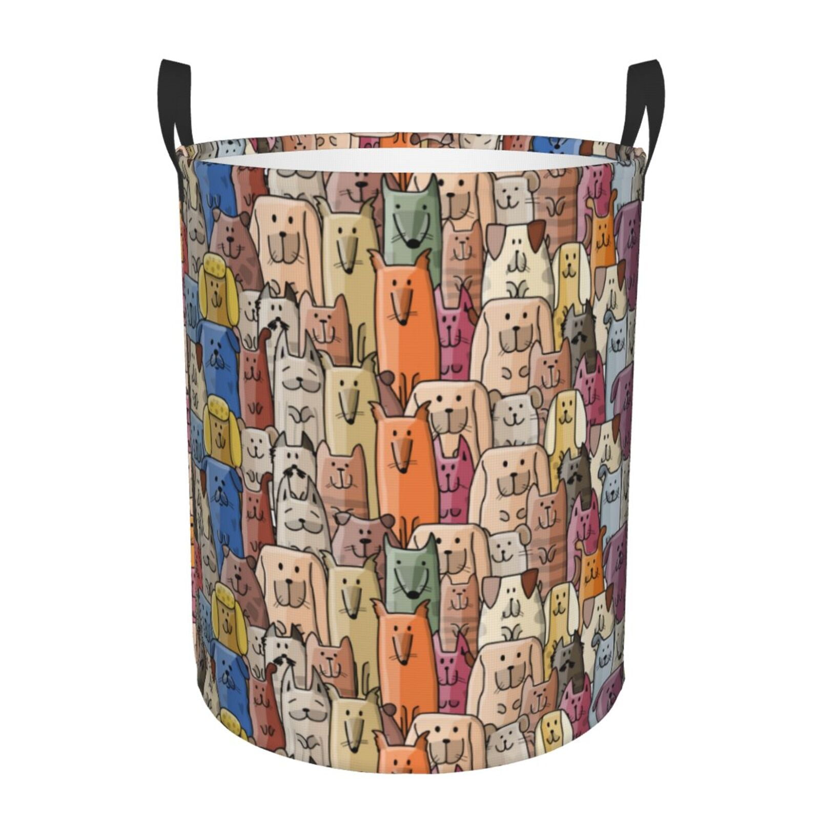 Qekee Funny Dogs Family print Laundry Hamper Basket, Hamper Basket for ...