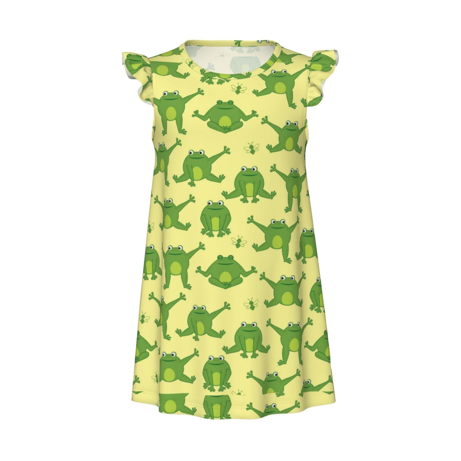 Qekee Funny Frogs for Girls Nightgowns, Princess Pajama Dresses for ...