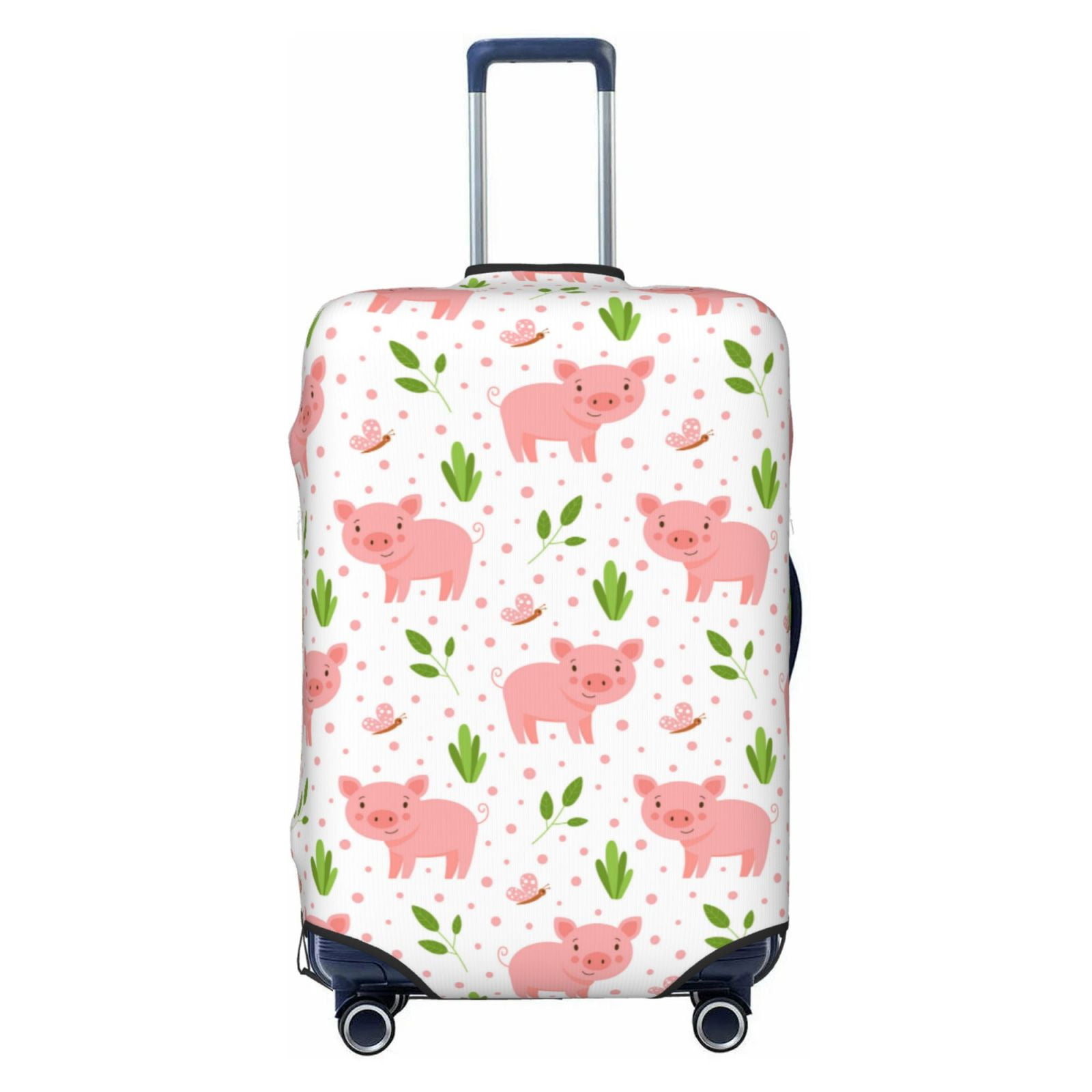 Qekee Funny Little Pigs Elastic Luggage Cover, Double-sided Print ...