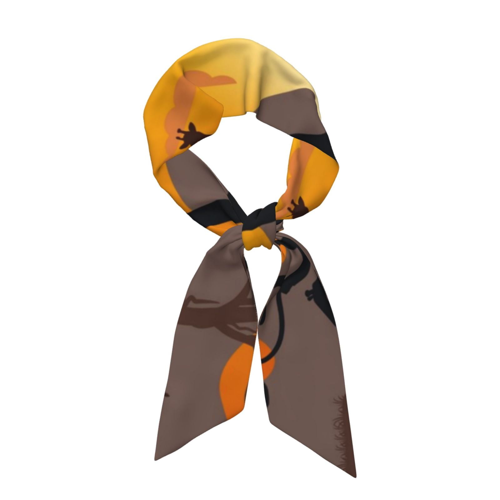 Qekee Giraffes Of The African Savannah for Silk Feeling Scarf Medium ...