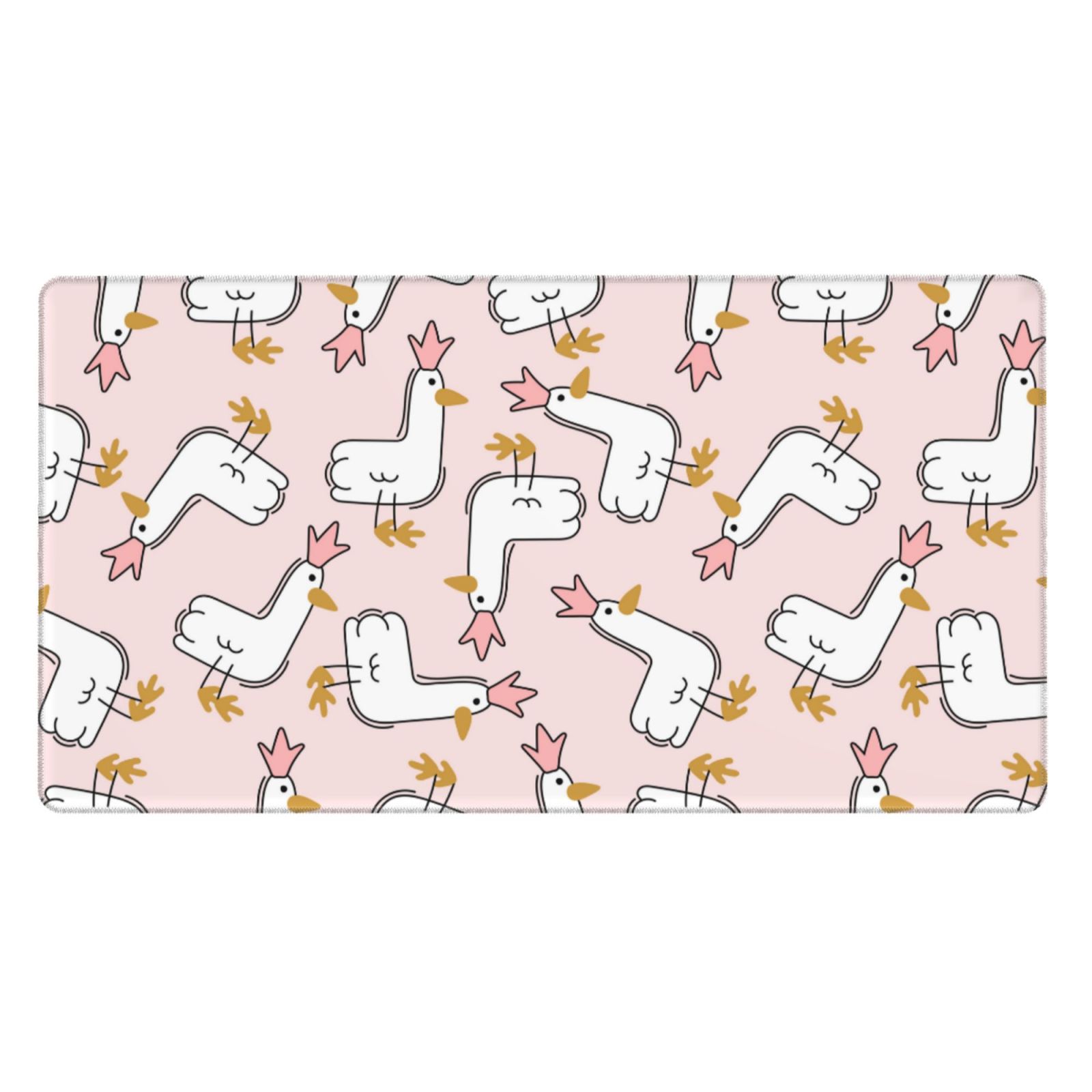 Qekee Goose Queen Print Desk Pad Protector,Mouse Pad,Office Desk Mat ...