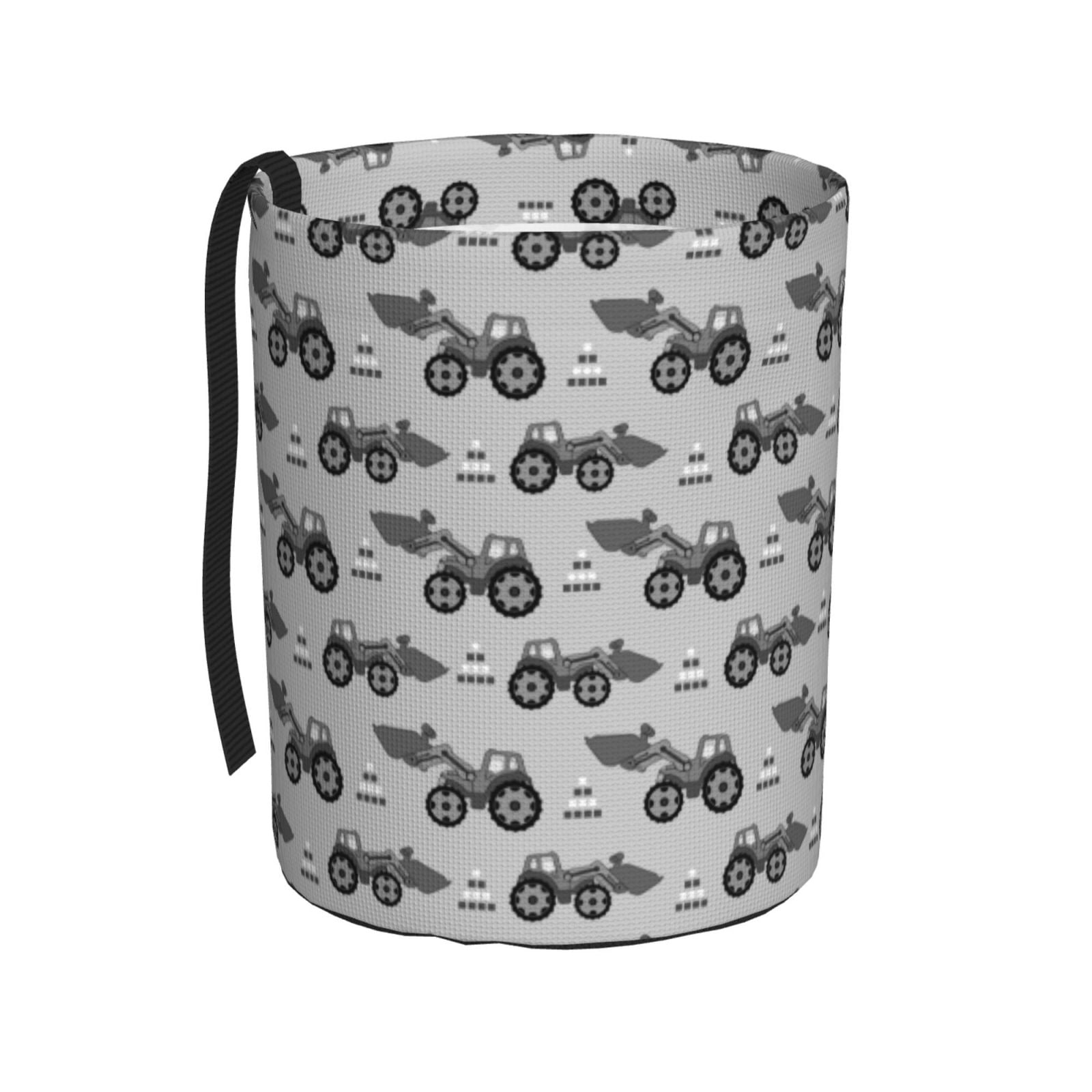 Qekee Gray Tractor Print Automotive Waterproof Portable Collapsible ...