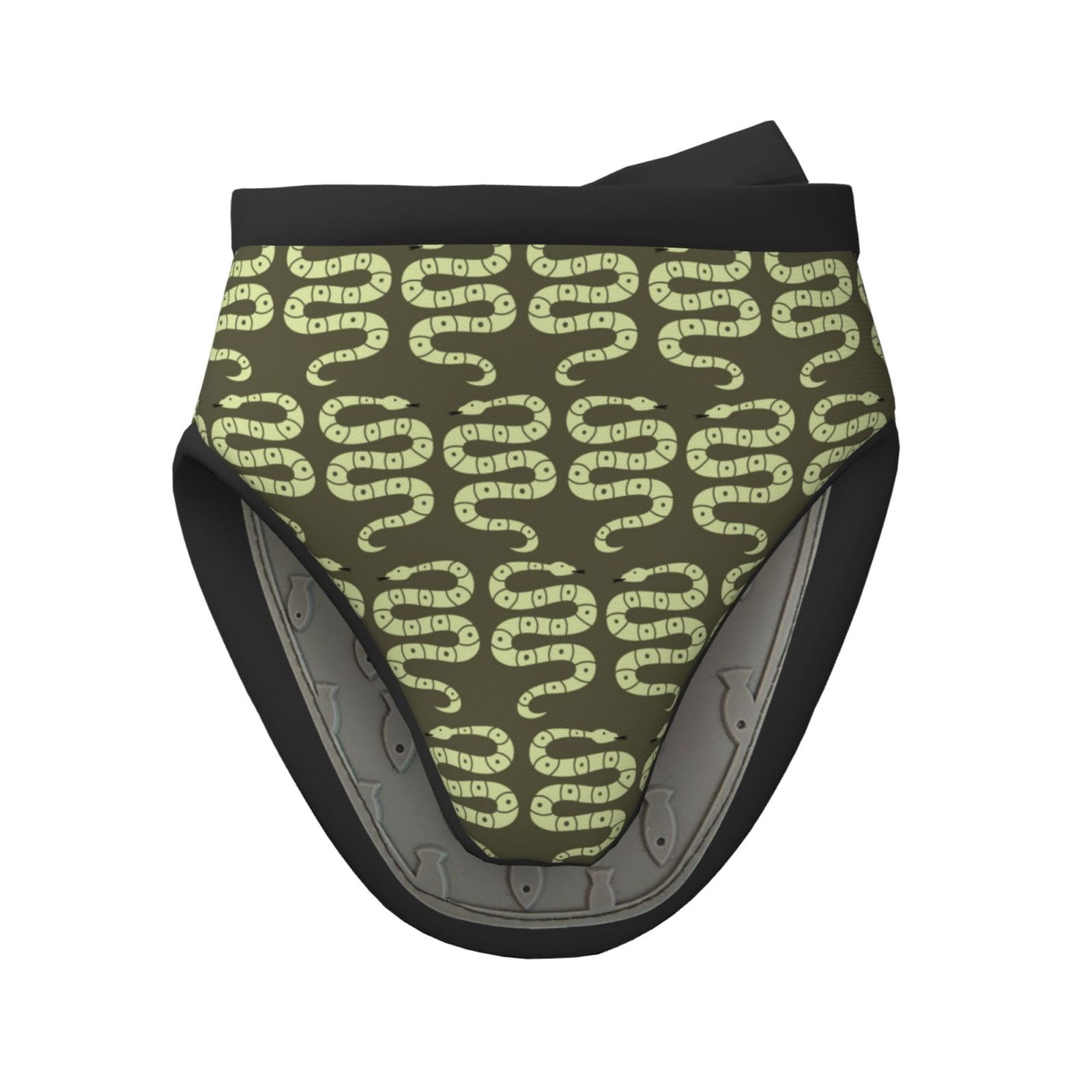 Qekee Green Snake Print Non-Slip Mini Oven Mitt,Silicone Oven Mitts ...