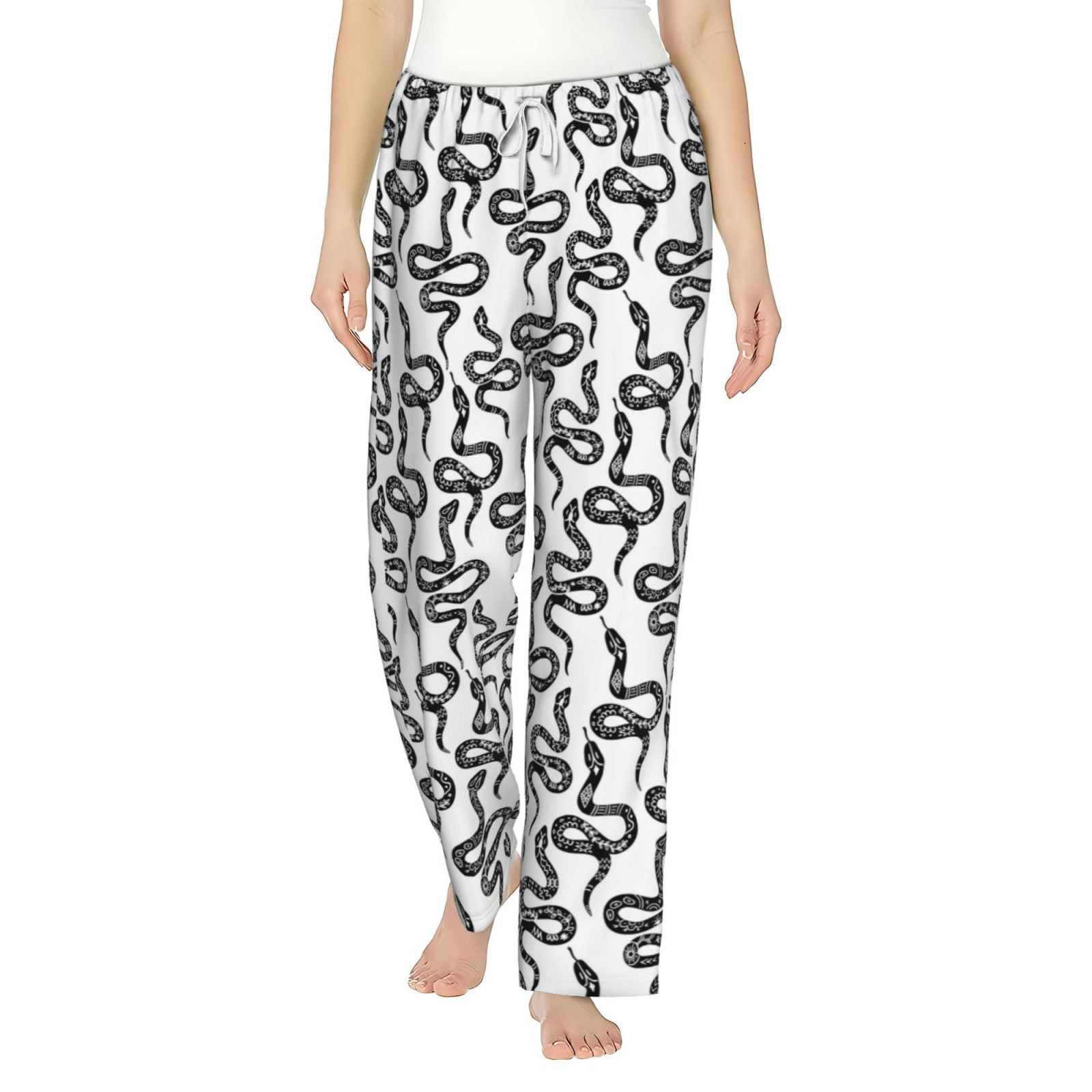 Qekee Hand Drawn Snake print Women Pajama Pants - Walmart.com