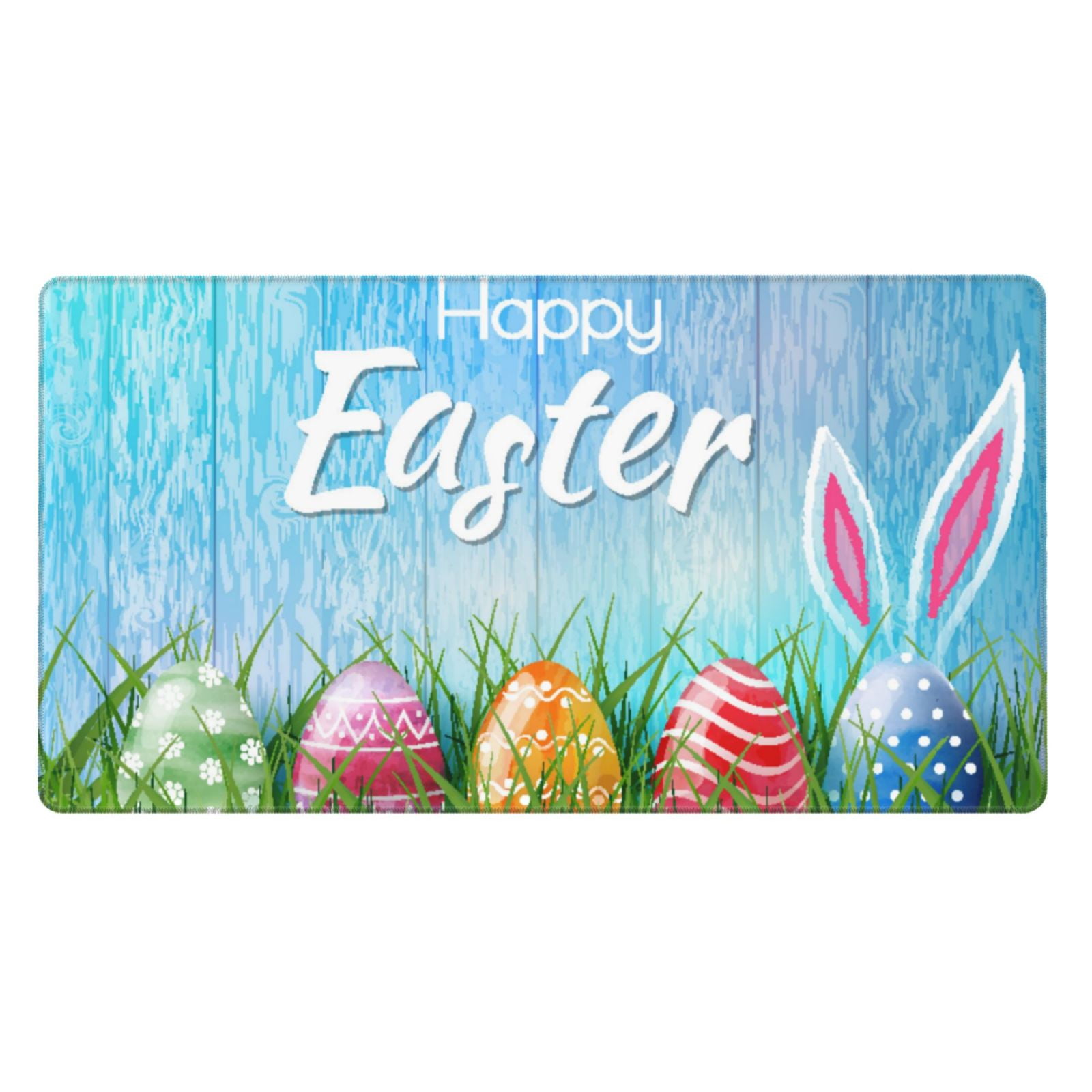 Qekee Happy Easter Print Desk Pad Protector,Mouse Pad,Office Desk Mat ...