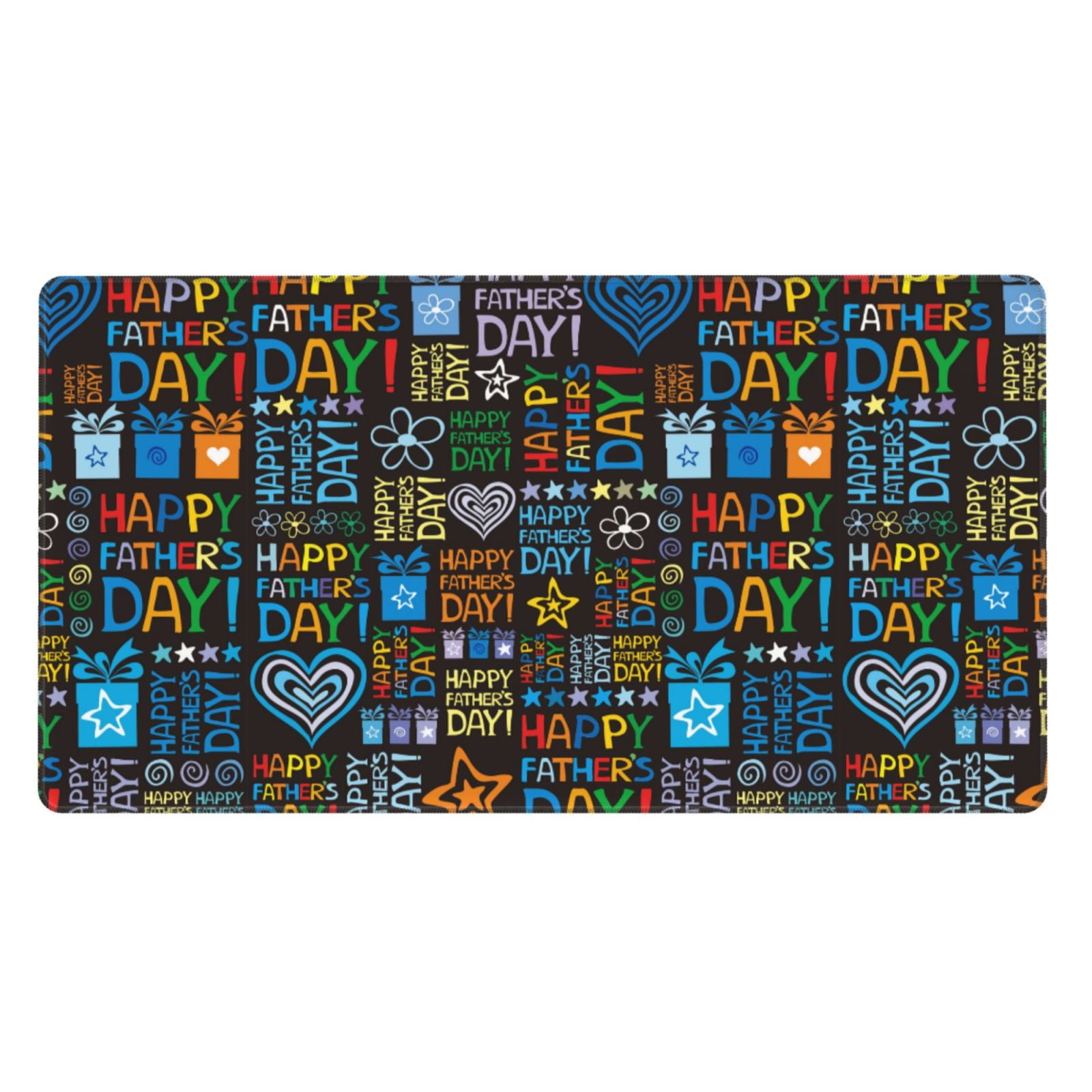 Qekee Happy Father Day Print Desk Pad Protector,Mouse Pad,Office Desk ...