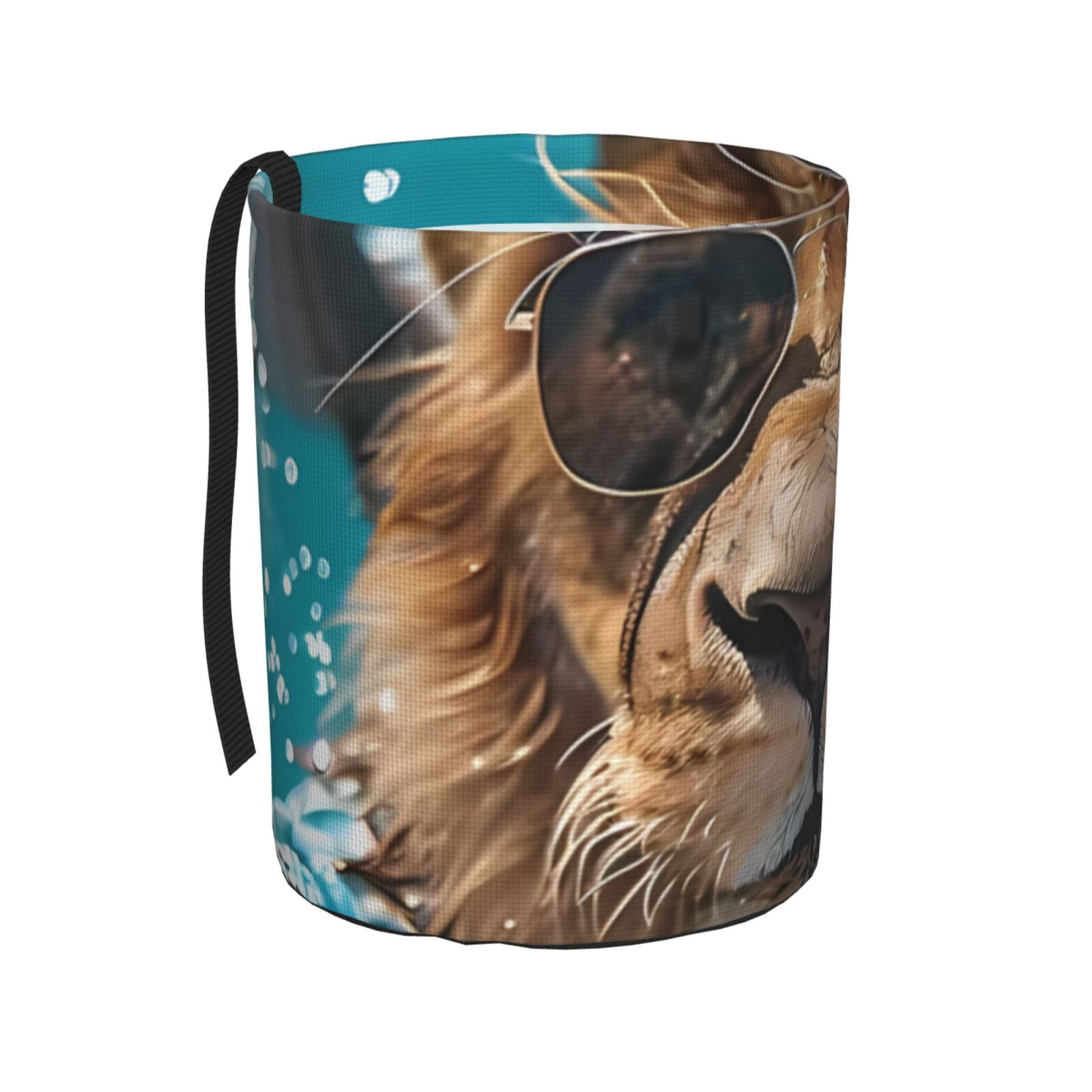Qekee Hawaiian Swimming Lion Print Automotive Waterproof Portable ...