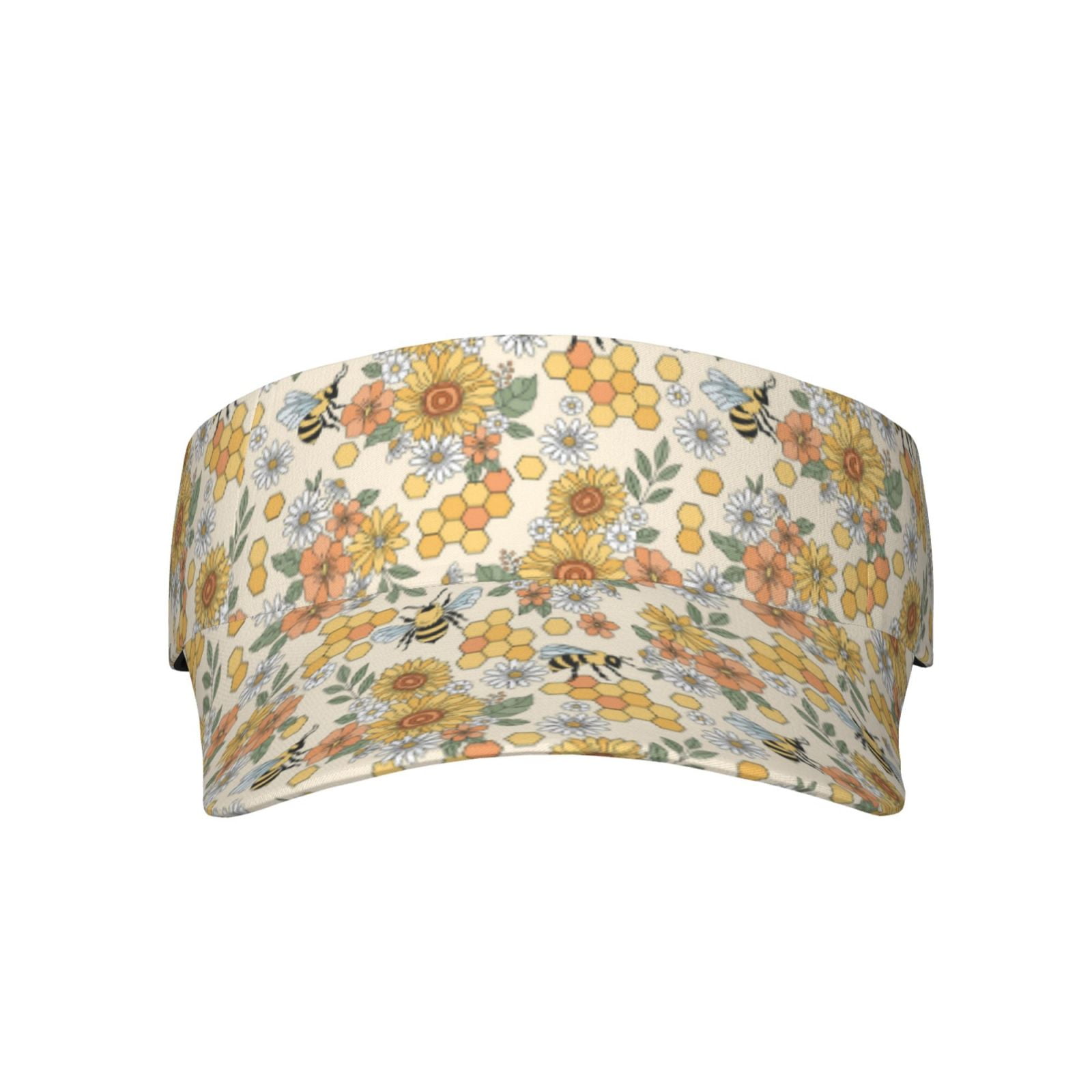 Qekee Hippie Bee Honeycomb Adult Sun Protection Cap, Sun Hat, Golf Hat ...