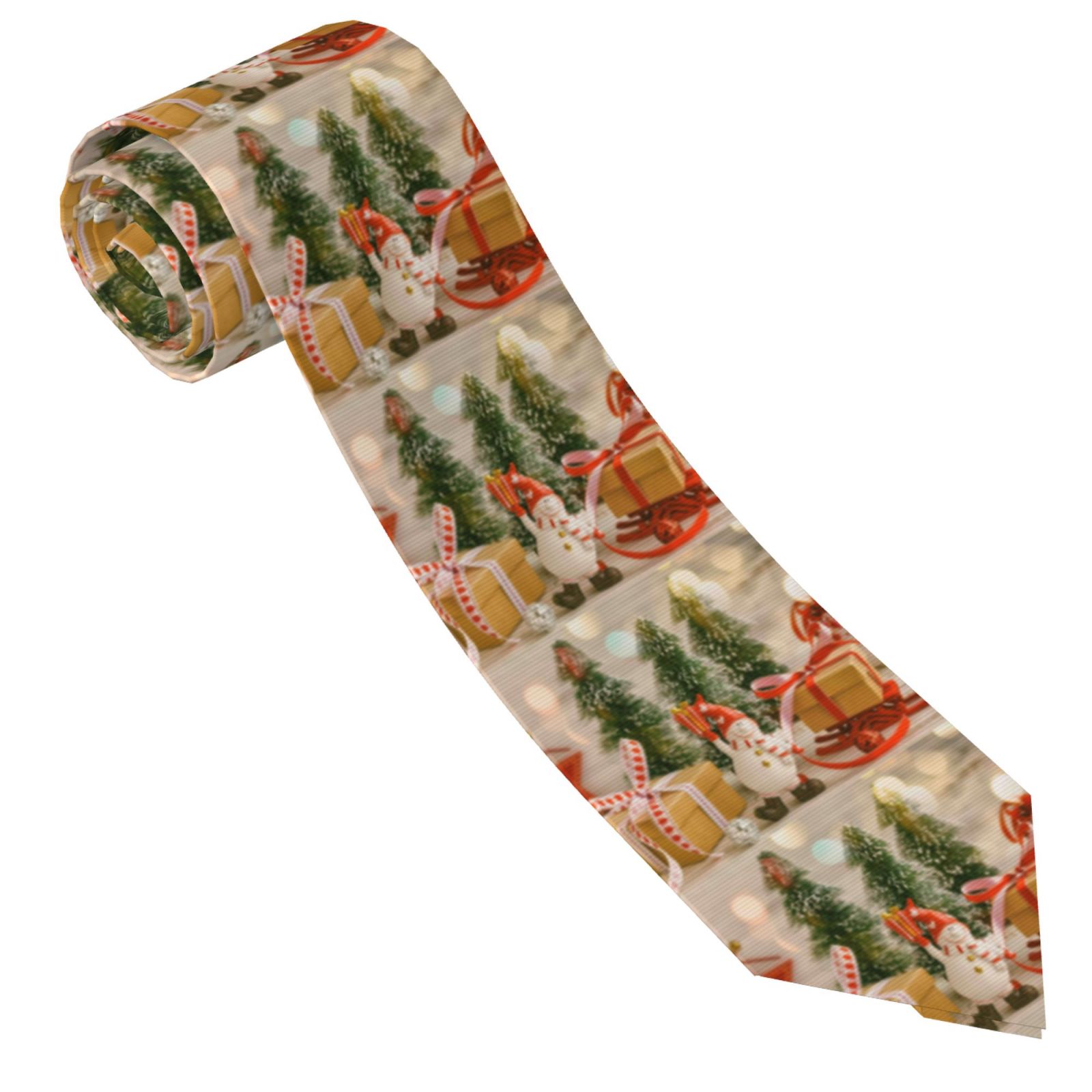 Qekee Holiday Christmas Stars Print Men's Ties Neckties Formal Ties For ...