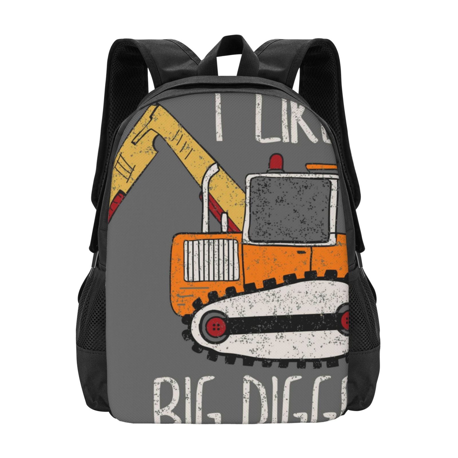Qekee I Like Big Digger for Travel Laptop Backpack for womem and men ...