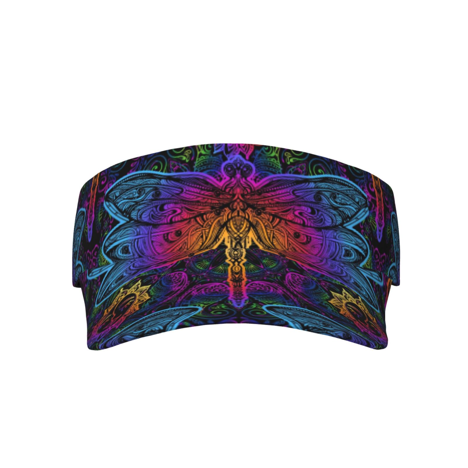 Qekee Indian Mandalas Dragonfly Adult Sun Protection Cap, Sun Hat, Golf ...