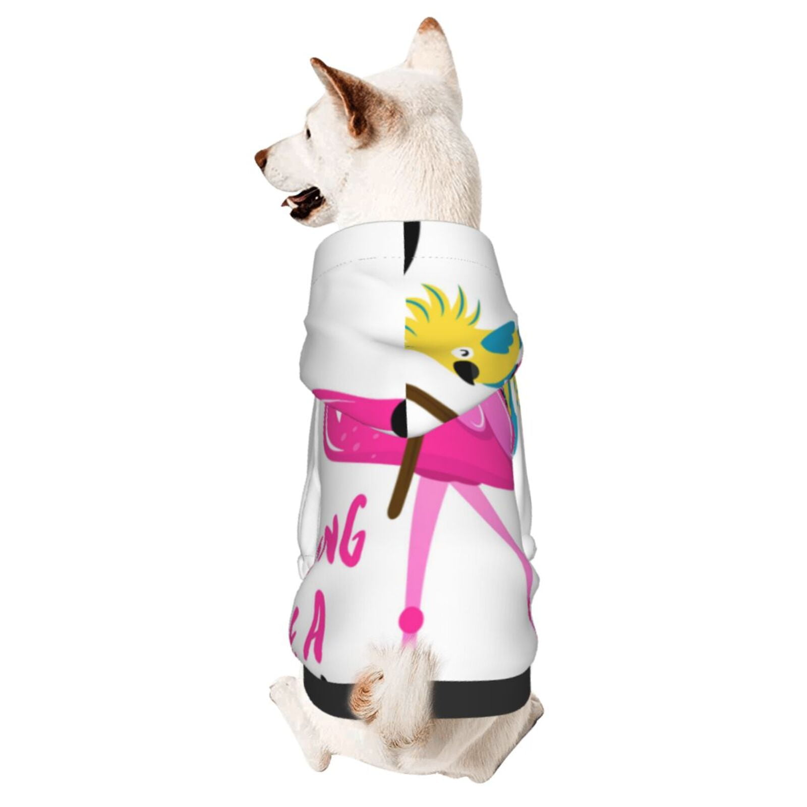 Qekee It'S Flamazing To Be A Pirate Print Pet Dog Hoodies Dog Clothes ...