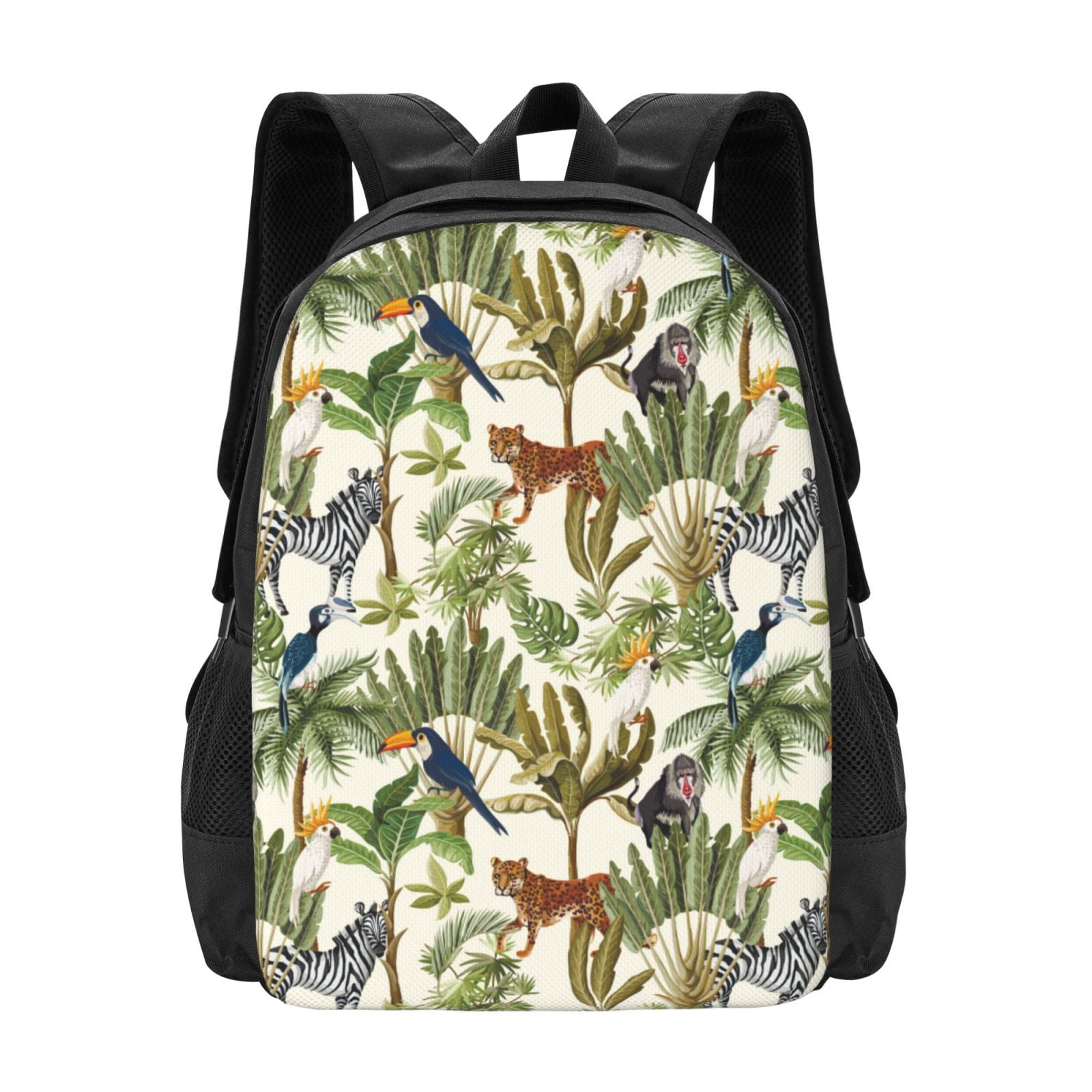 Qekee Jungle Animals for Travel Laptop Backpack for womem and men ...