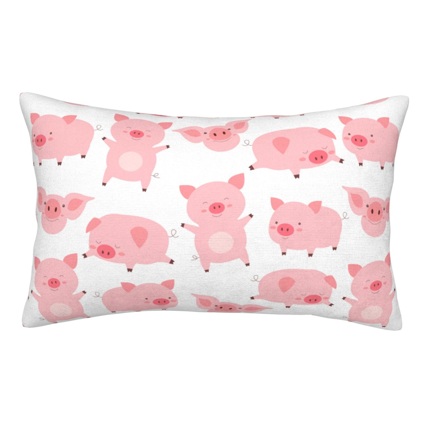Qekee Kawaii Pigs for Pillow Cases, Pillowcases for Sleepers, Soft ...